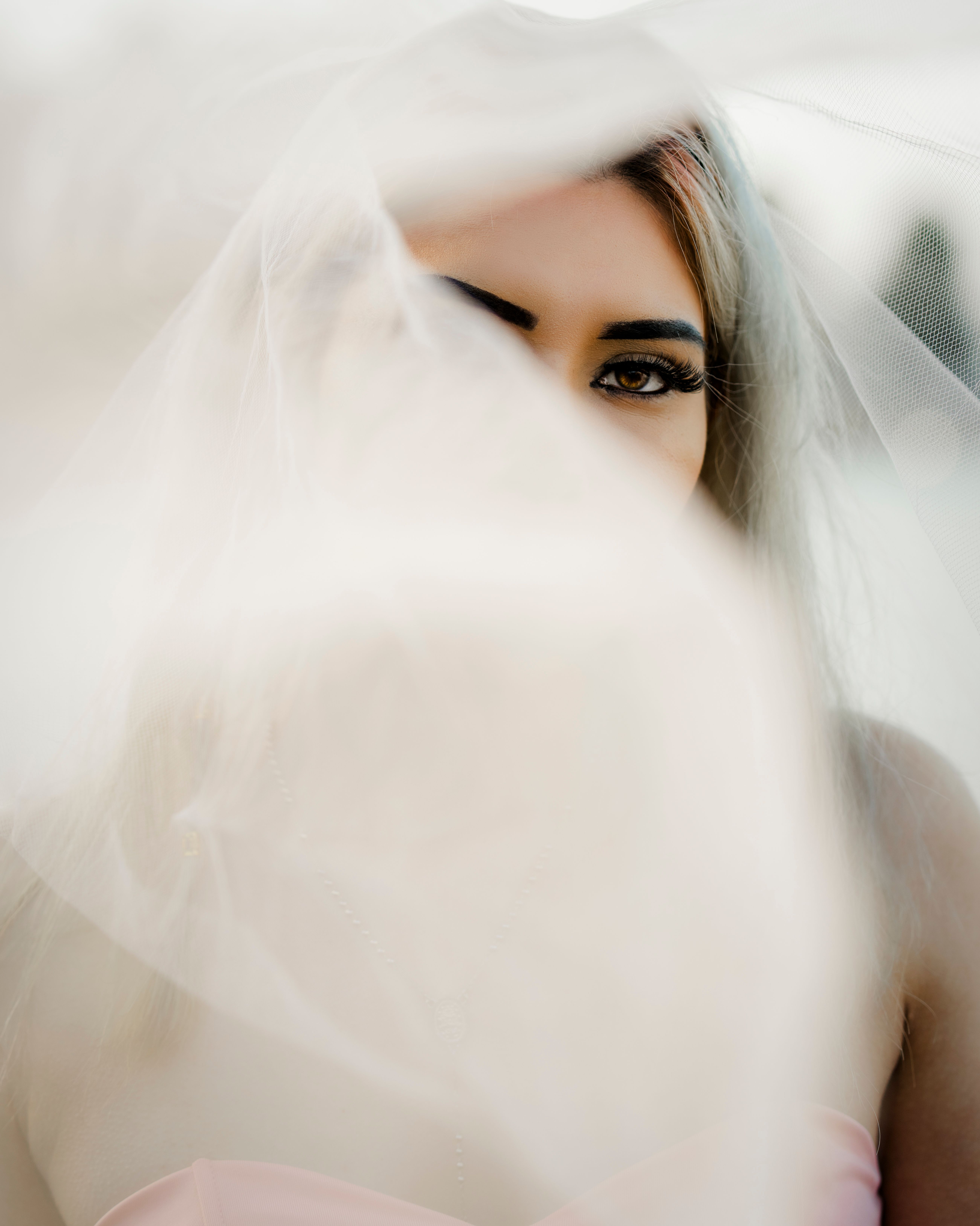 Woman Wearing White Headscarf · Free Stock Photo