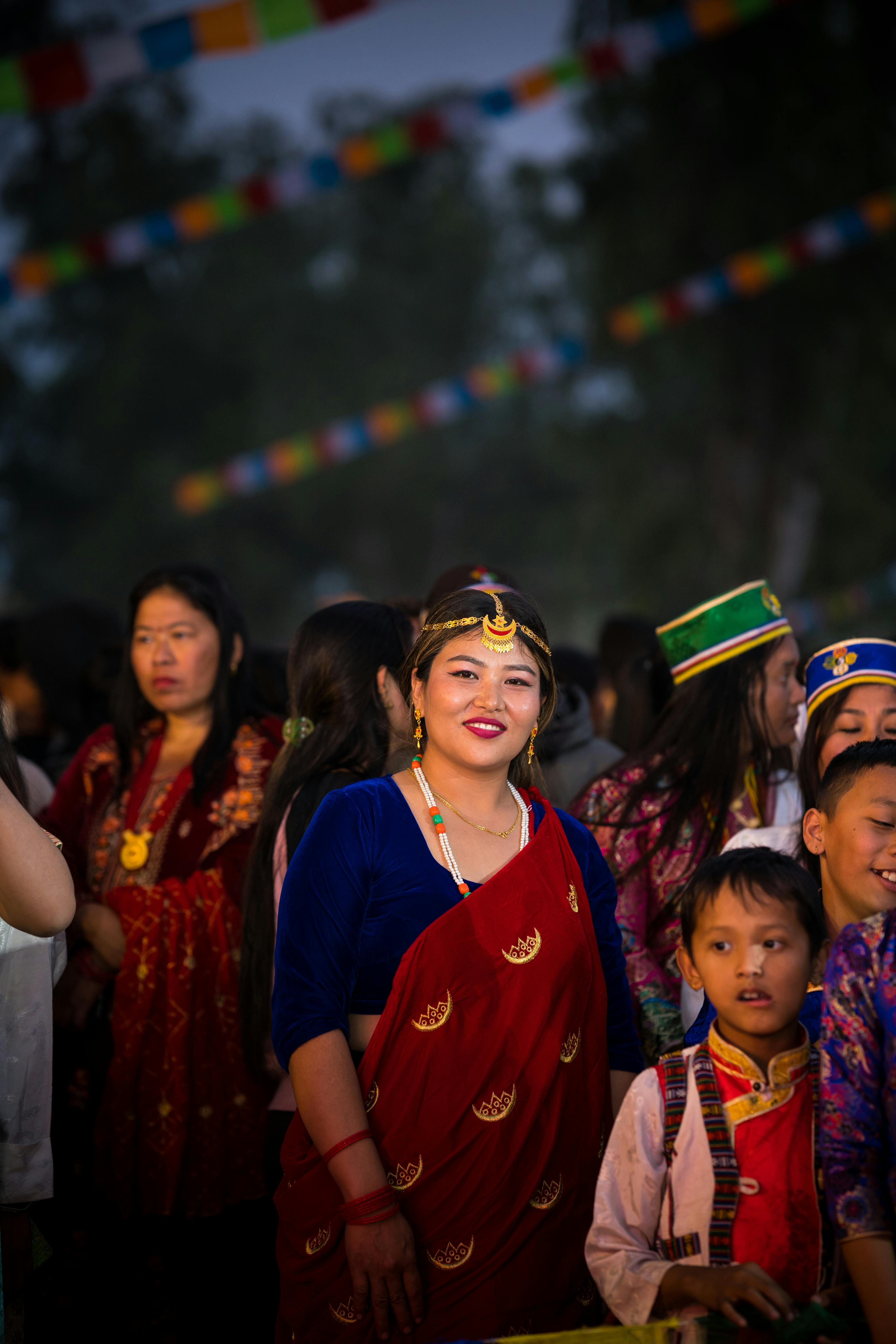 Woman in Traditional Clothing at Festival · Free Stock Photo