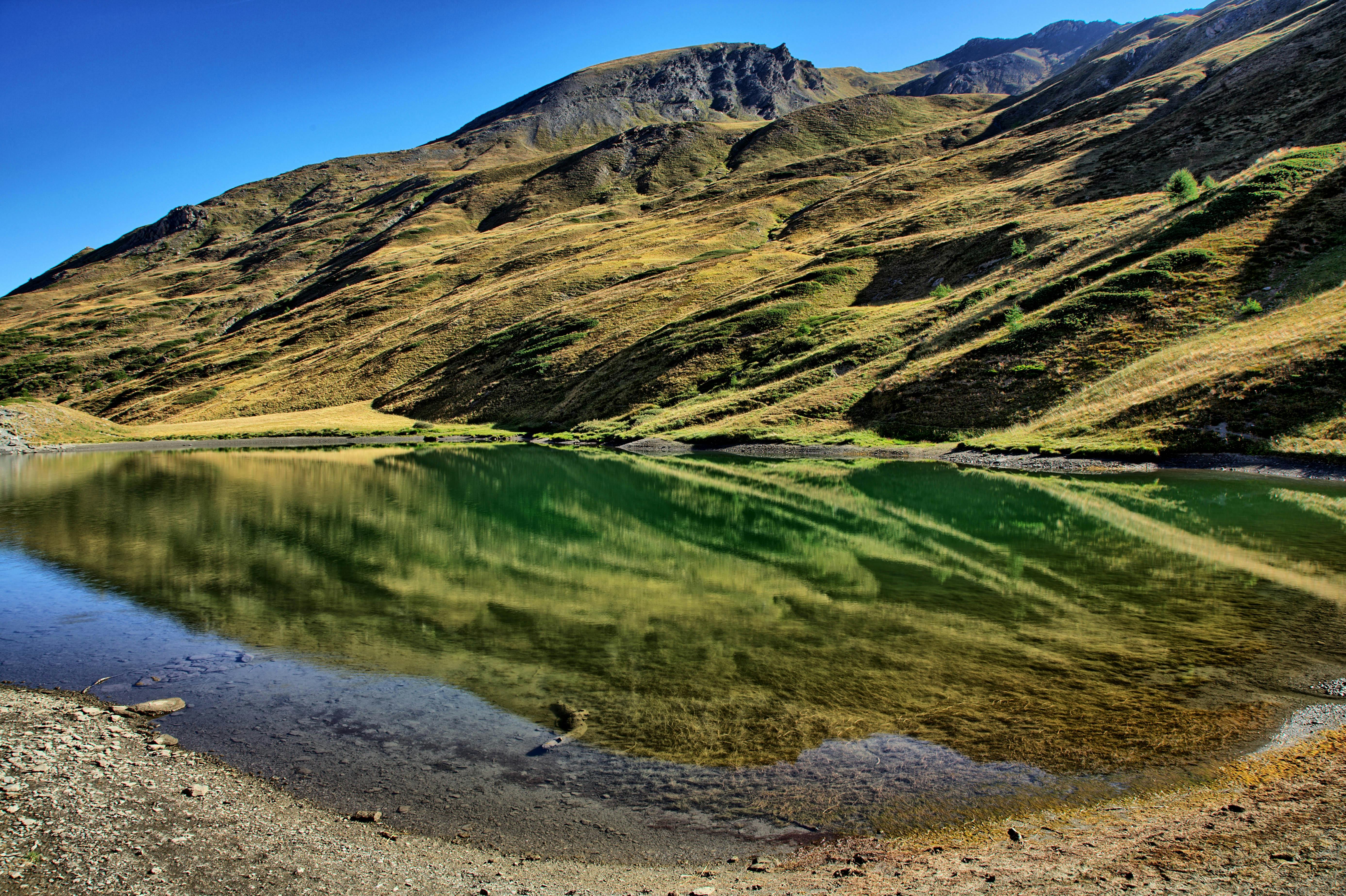Kar Lake amidst Mountains and Hills · Free Stock Photo