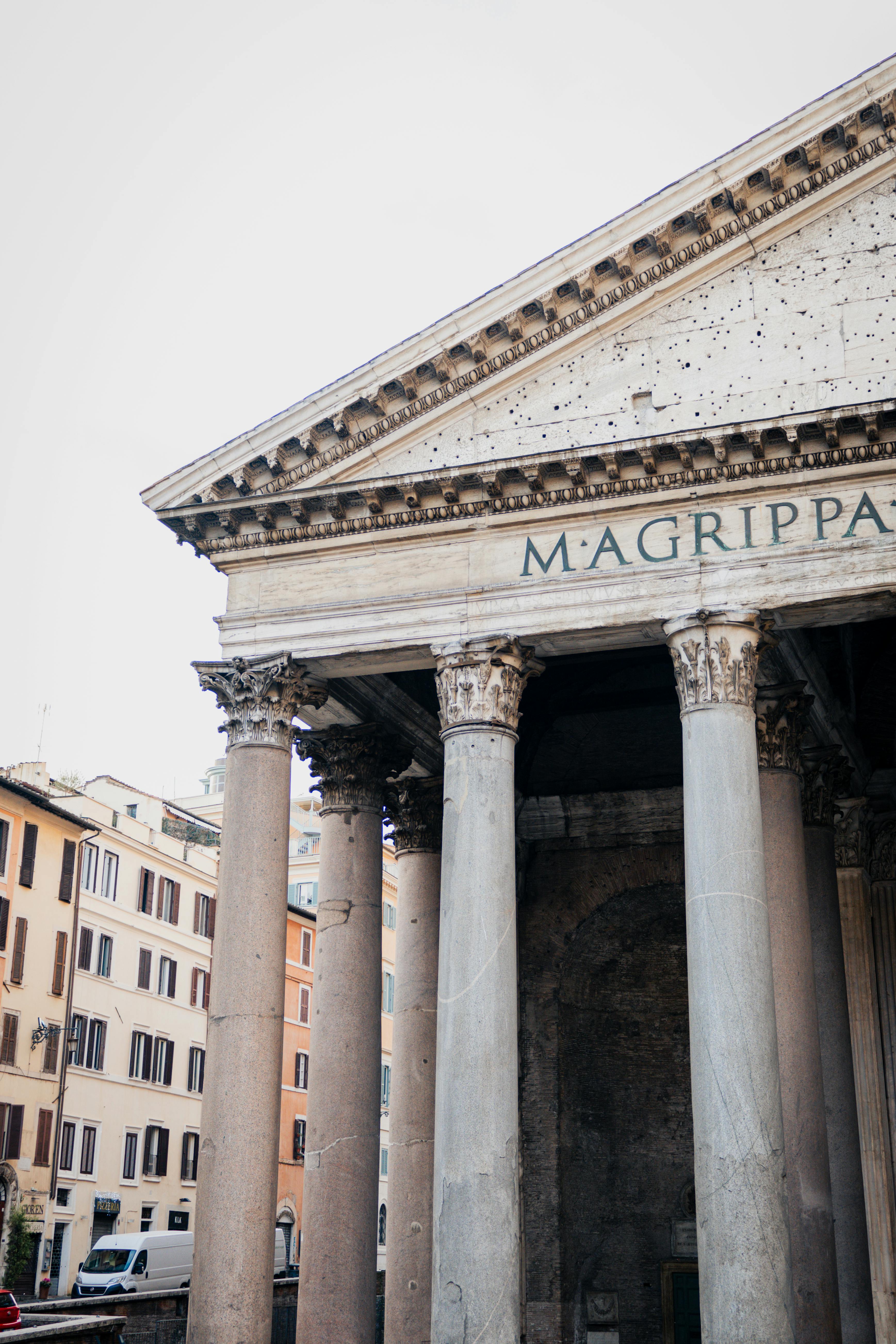 Wall of Pantheon in Rome · Free Stock Photo