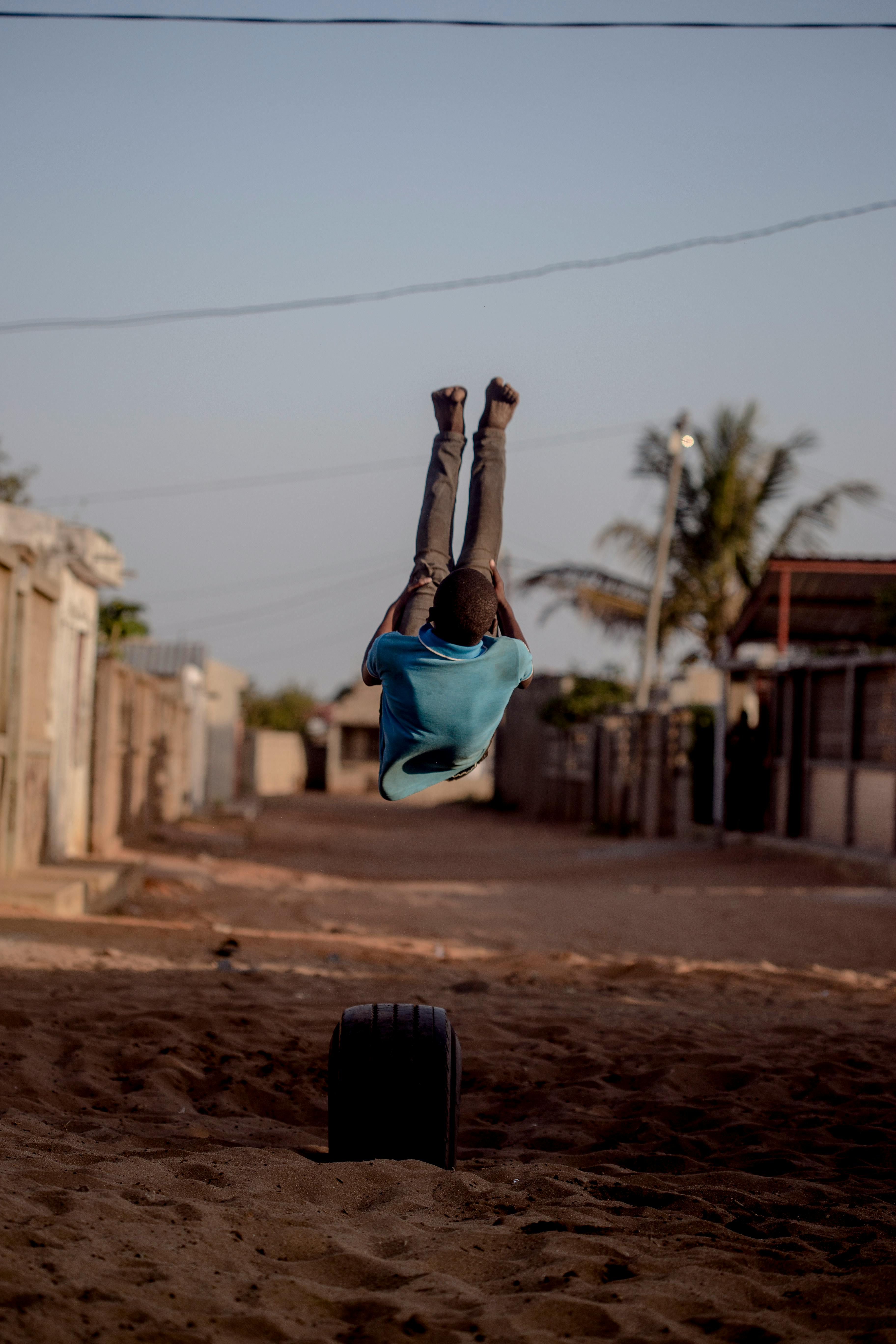 Man Doing a Backflip · Free Stock Photo