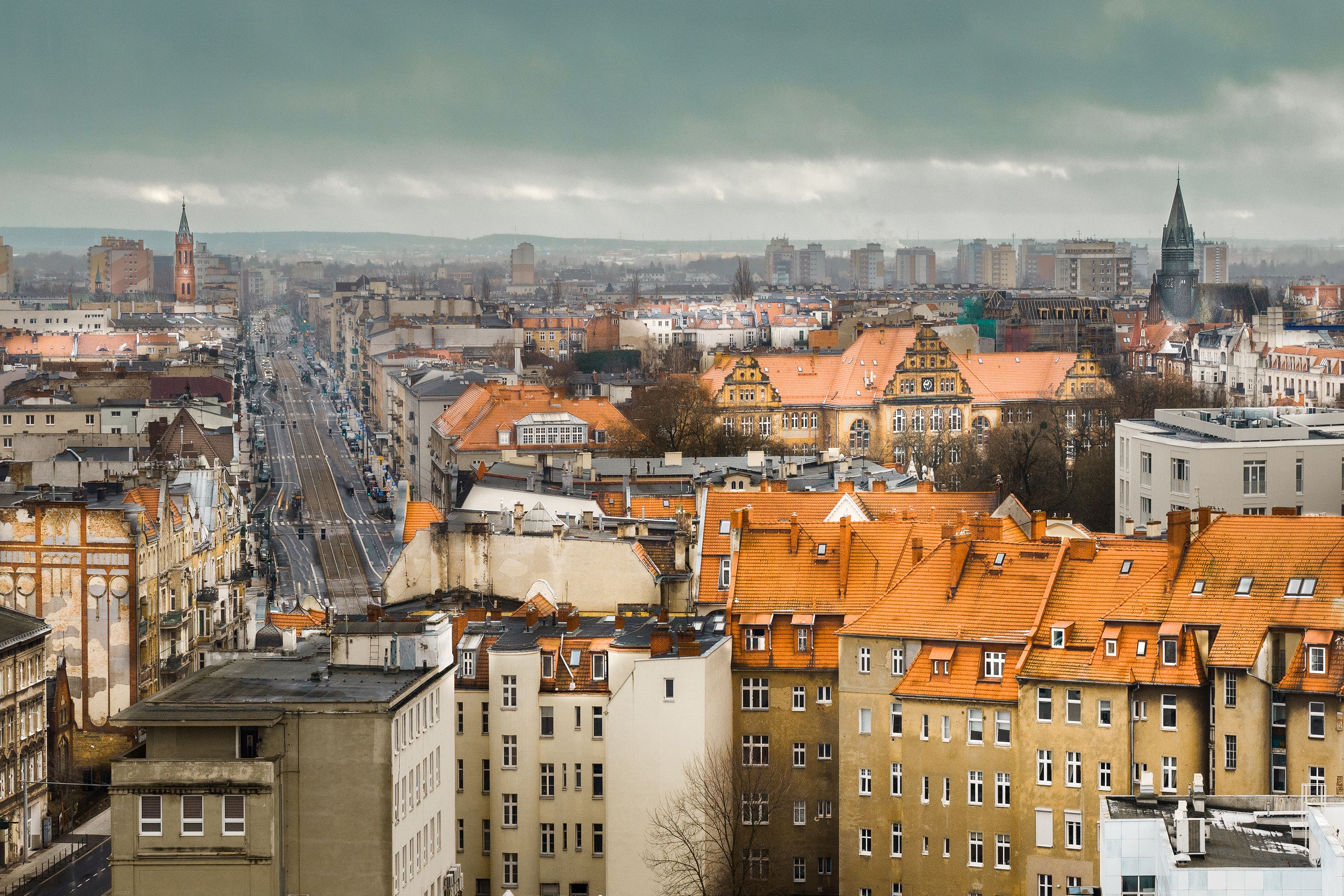 Birds Eye View of Poznan City in Poland · Free Stock Photo