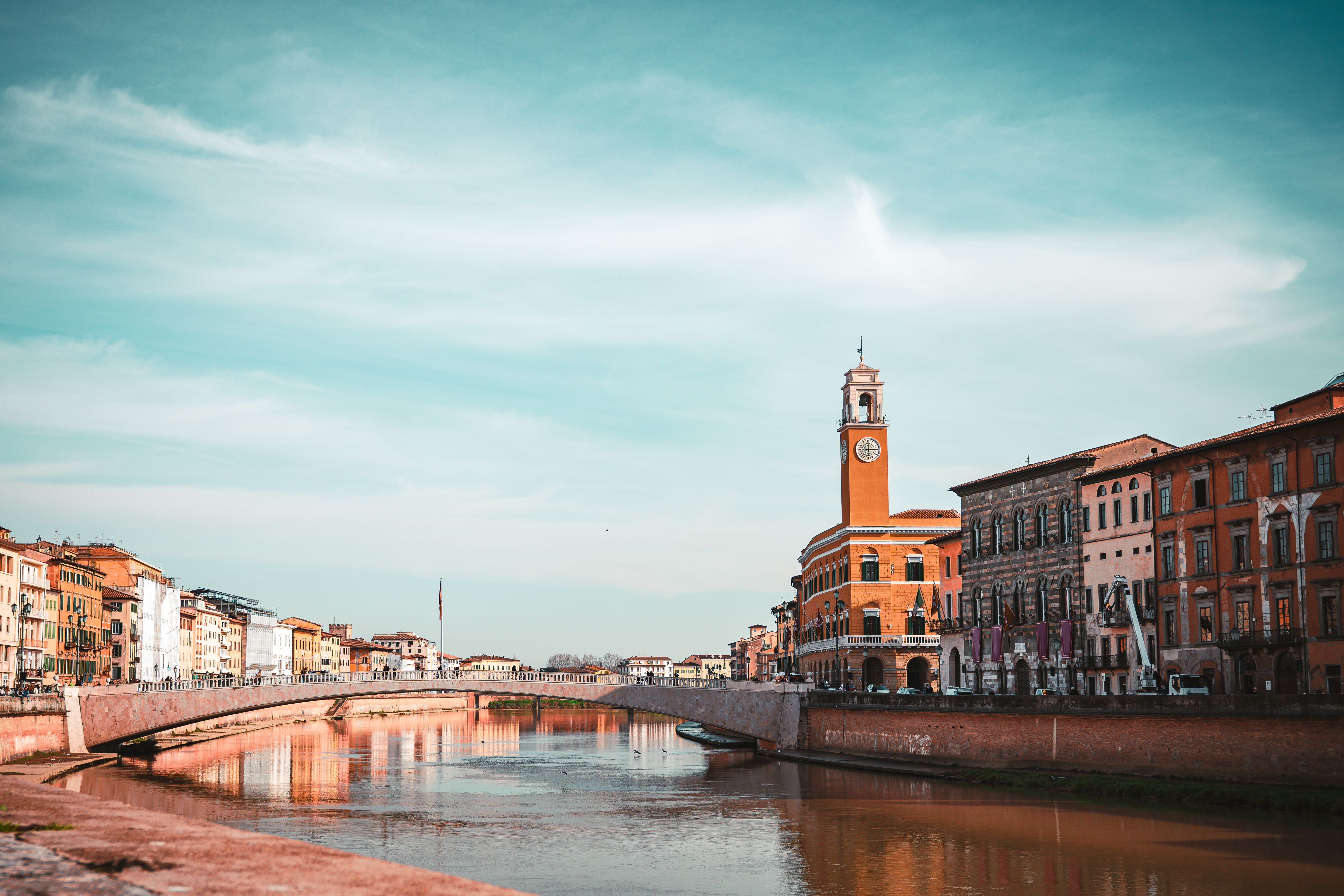 Ponte di Mezzo Bridge in Pisa · Free Stock Photo