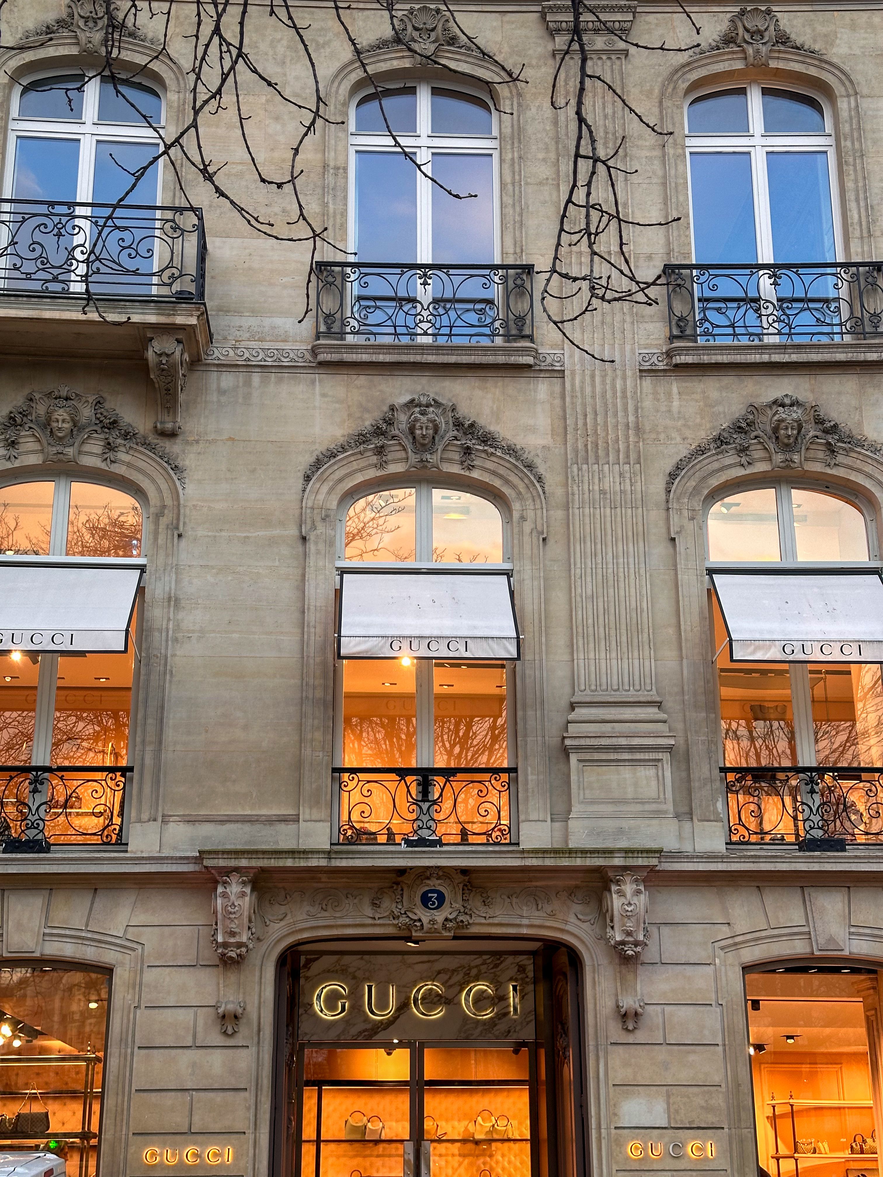 Building Wall over Gucci Store · Free Stock Photo