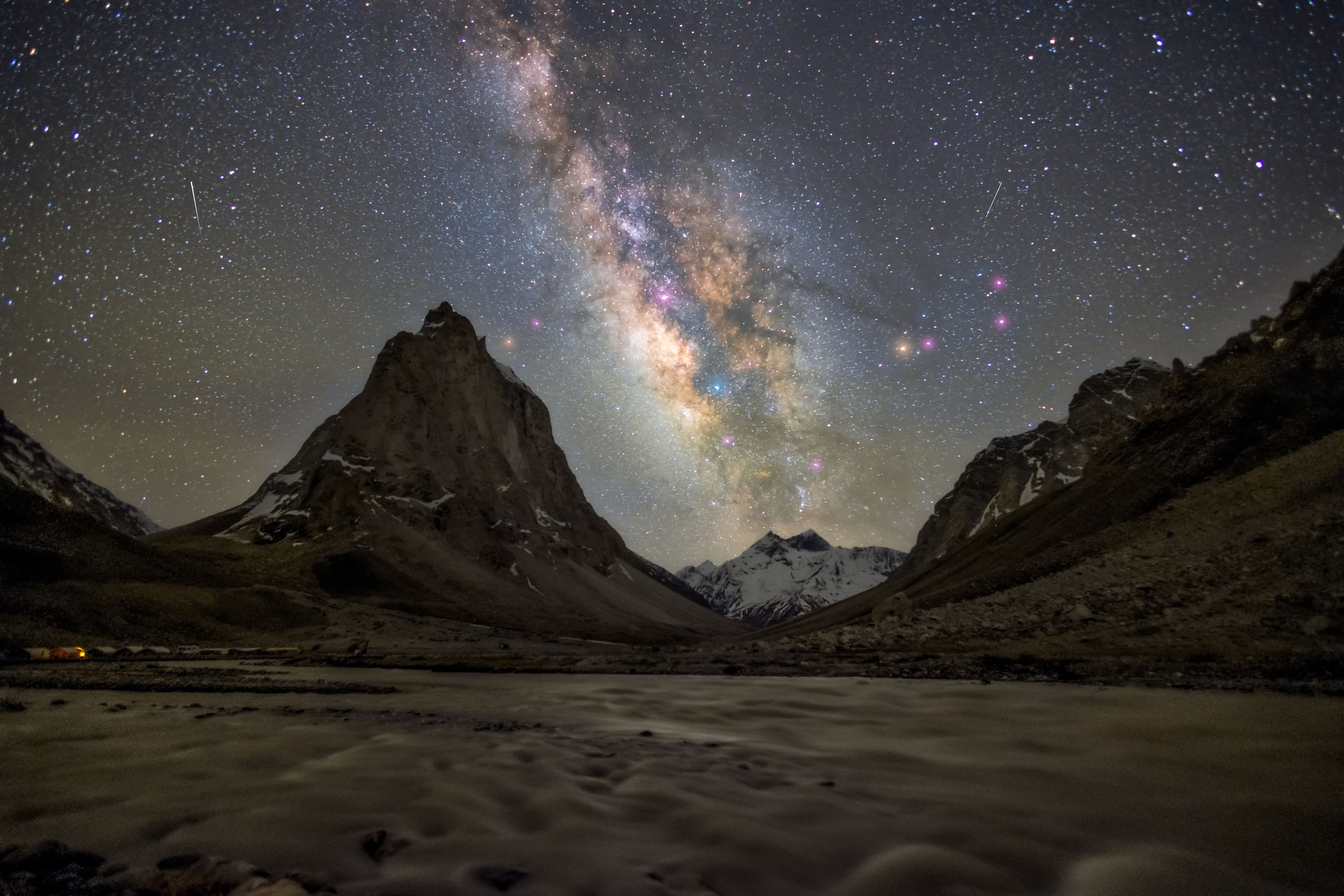 Stars Above Mountains · Free Stock Photo