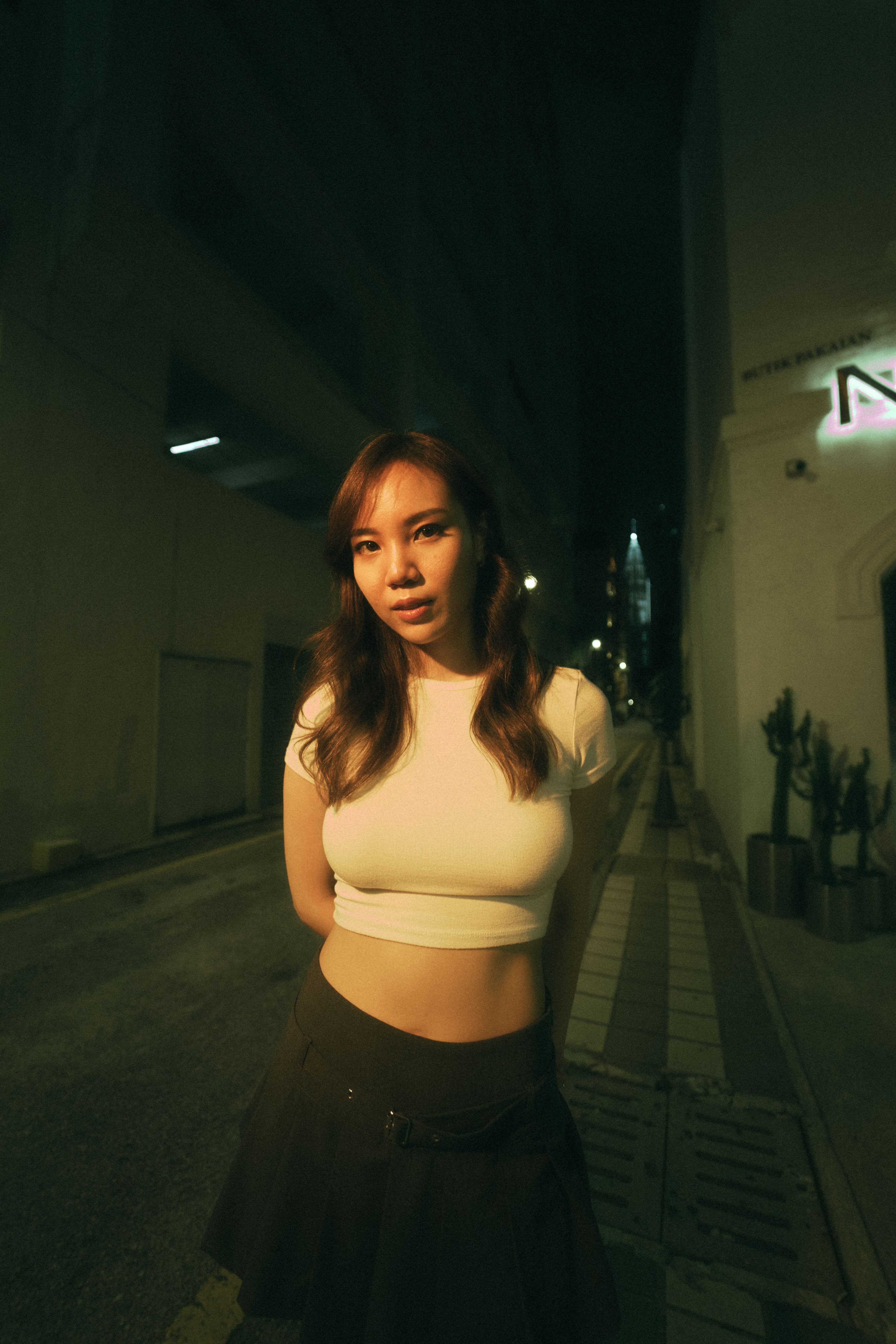 Portrait of Woman in White Top · Free Stock Photo