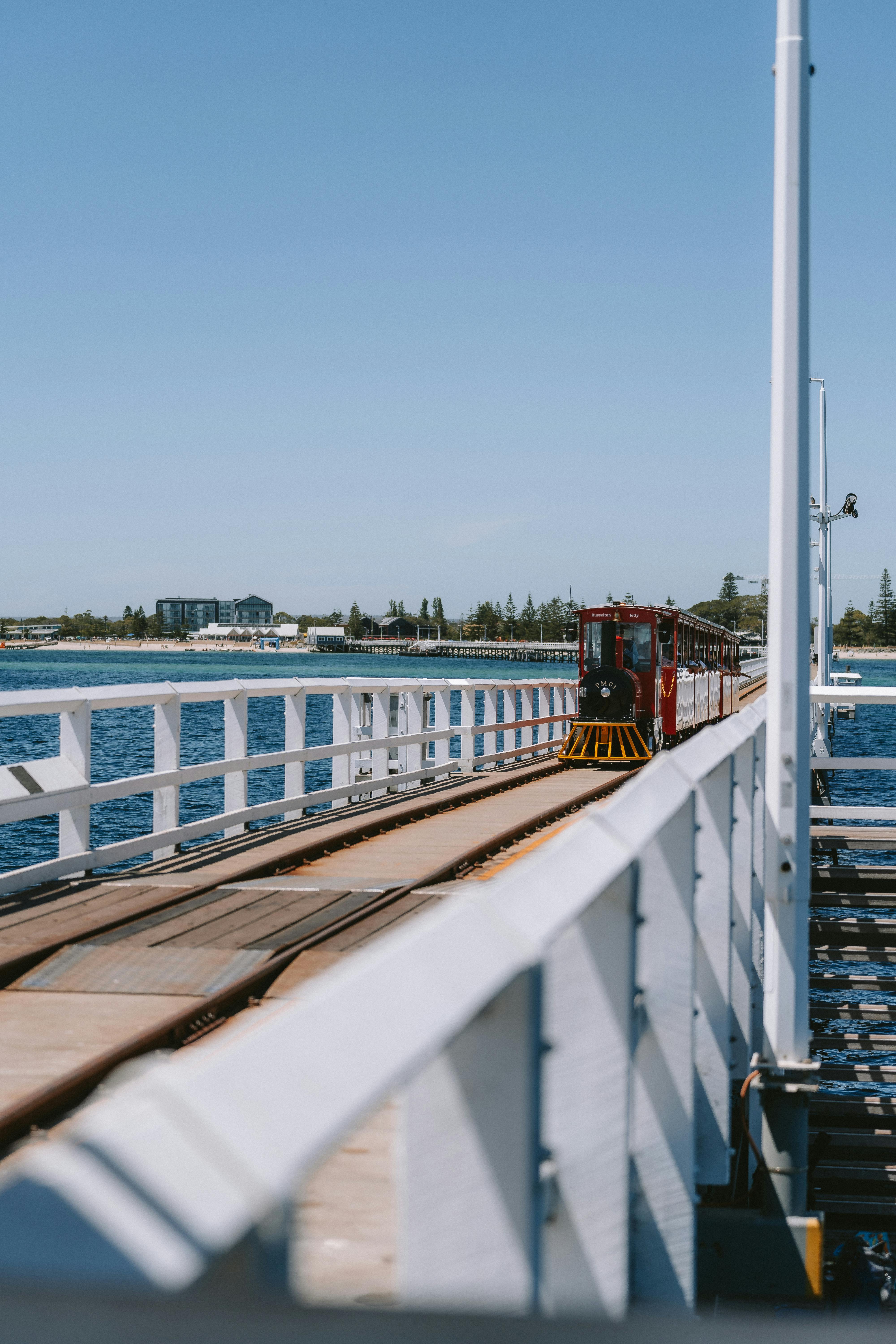 Train on Busselton Jetty on Sea Coast in Australia · Free Stock Photo