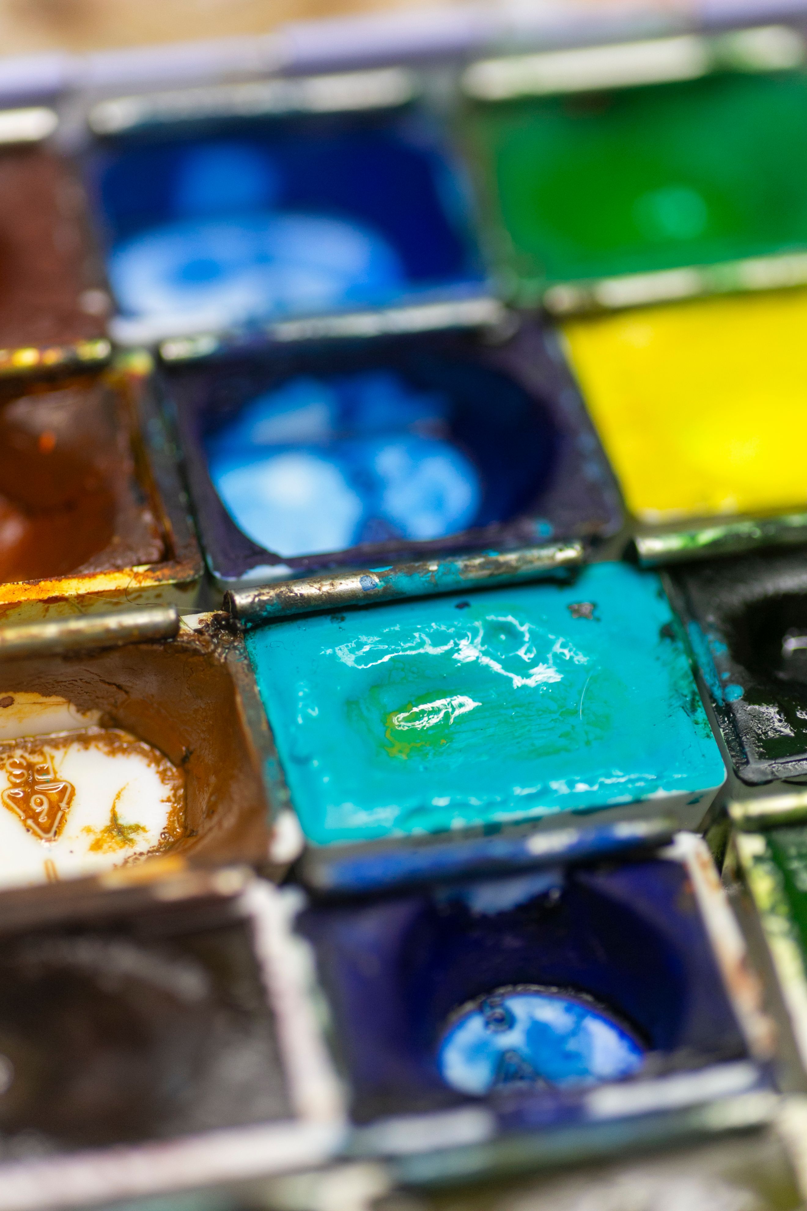 Close-up of a Paint Box · Free Stock Photo