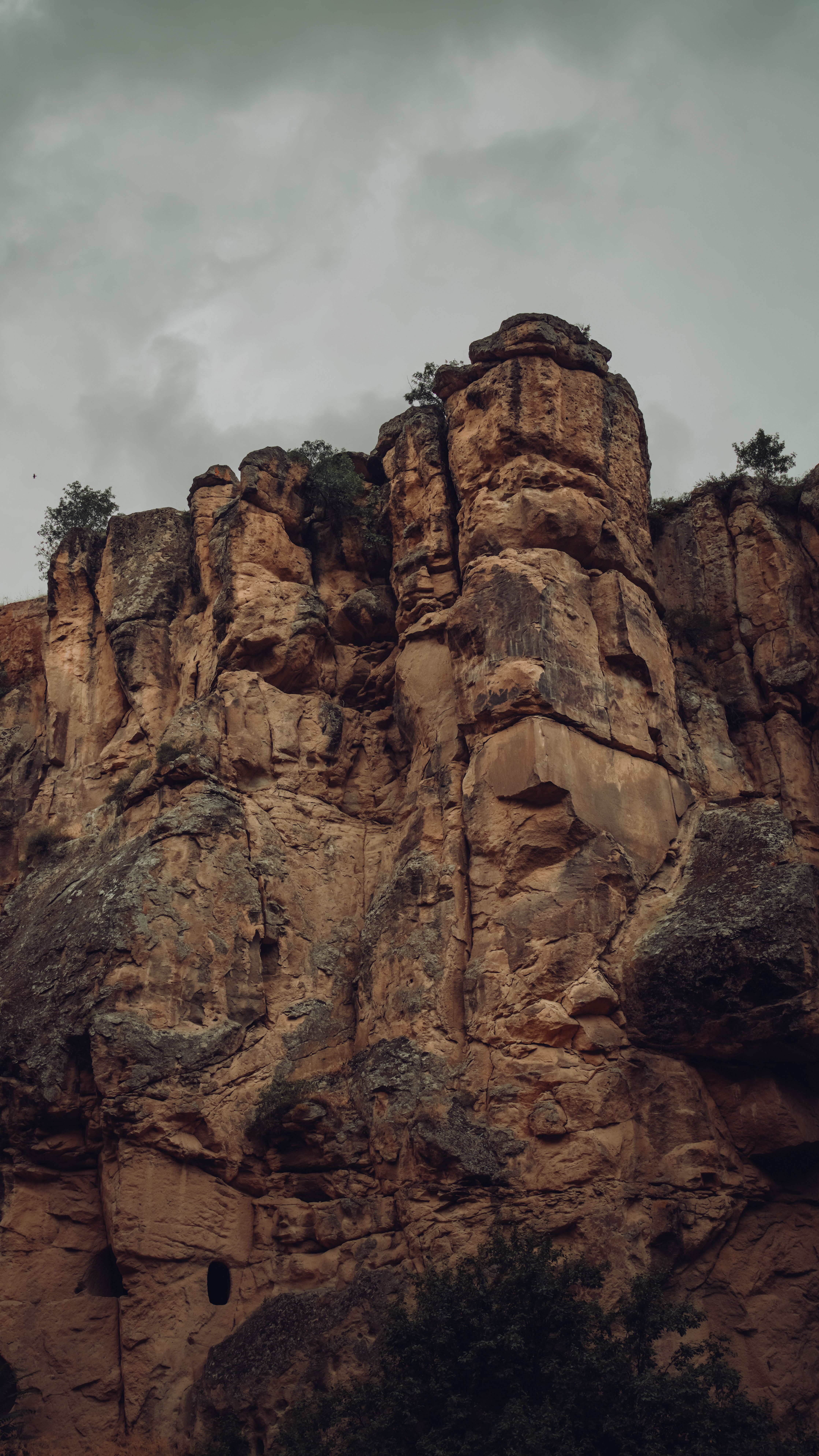 Barren Rocks Wall Landscape · Free Stock Photo