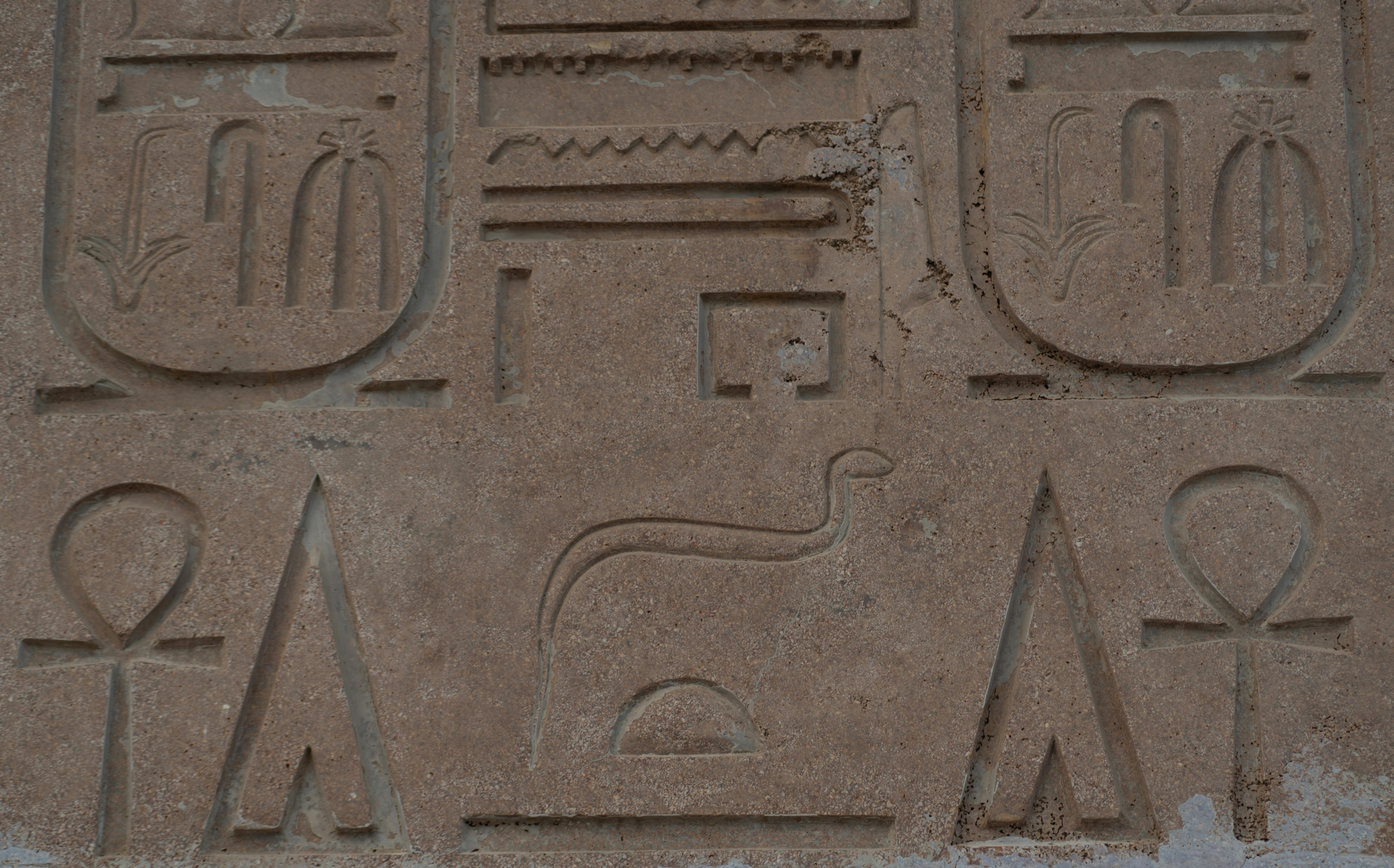 Ancient Egyptian Inscriptions · Free Stock Photo
