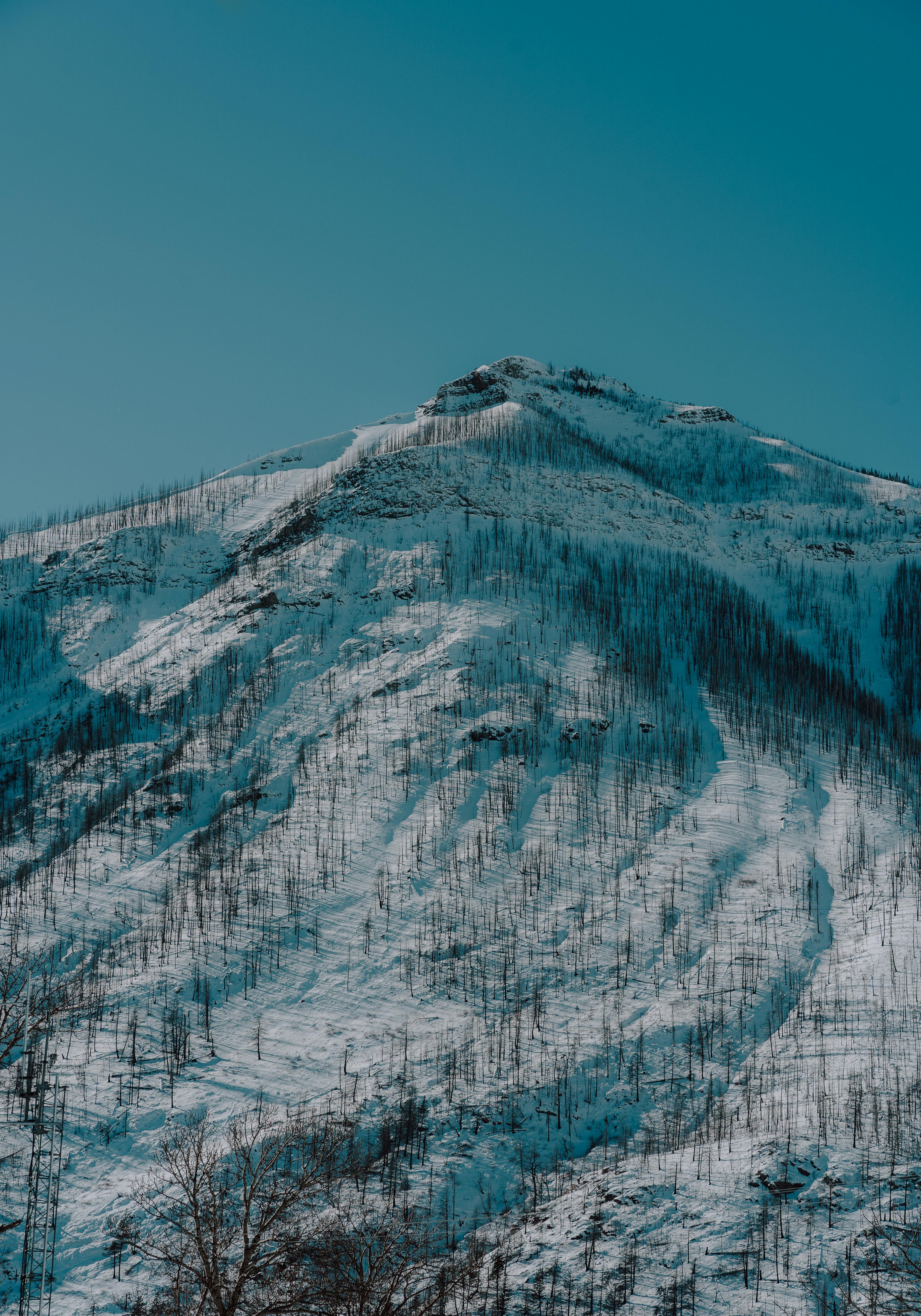 Steep Mountain Slope in Snow · Free Stock Photo