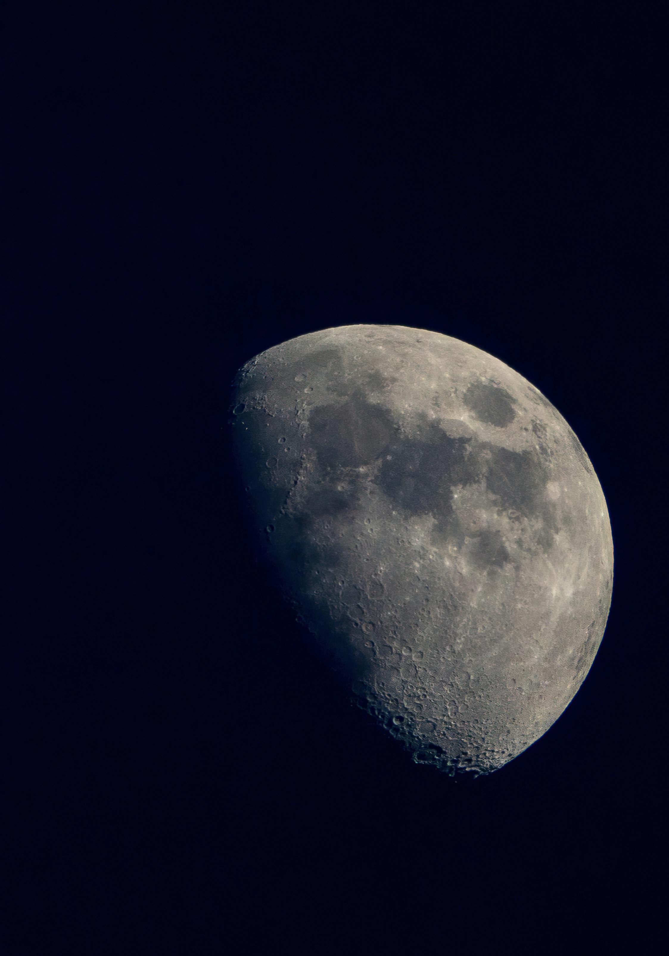 Silver Moon in Night Sky · Free Stock Photo