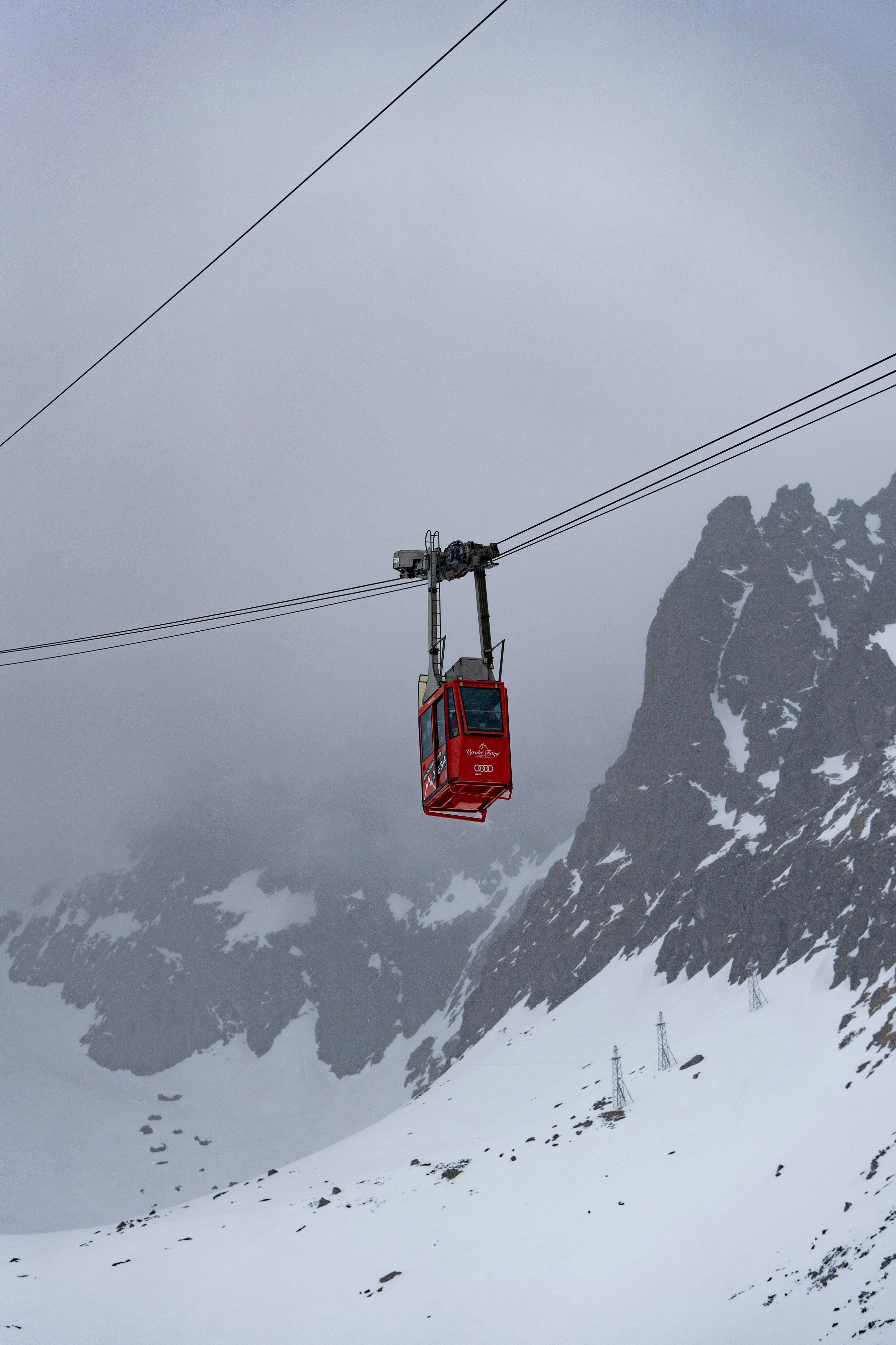 Cable Car Under White Clouds · Free Stock Photo