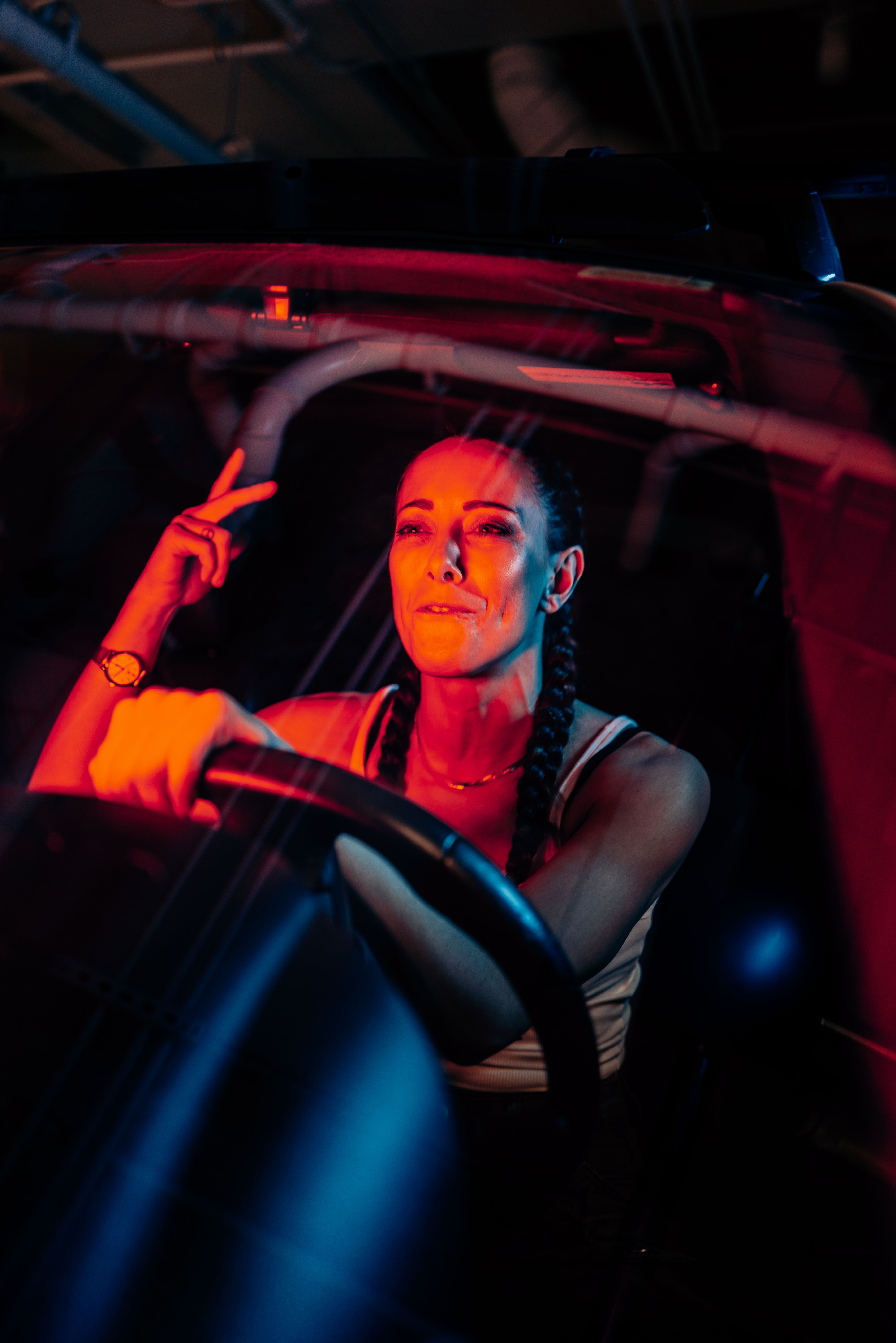 Woman sleeping in her car · Free Stock Photo