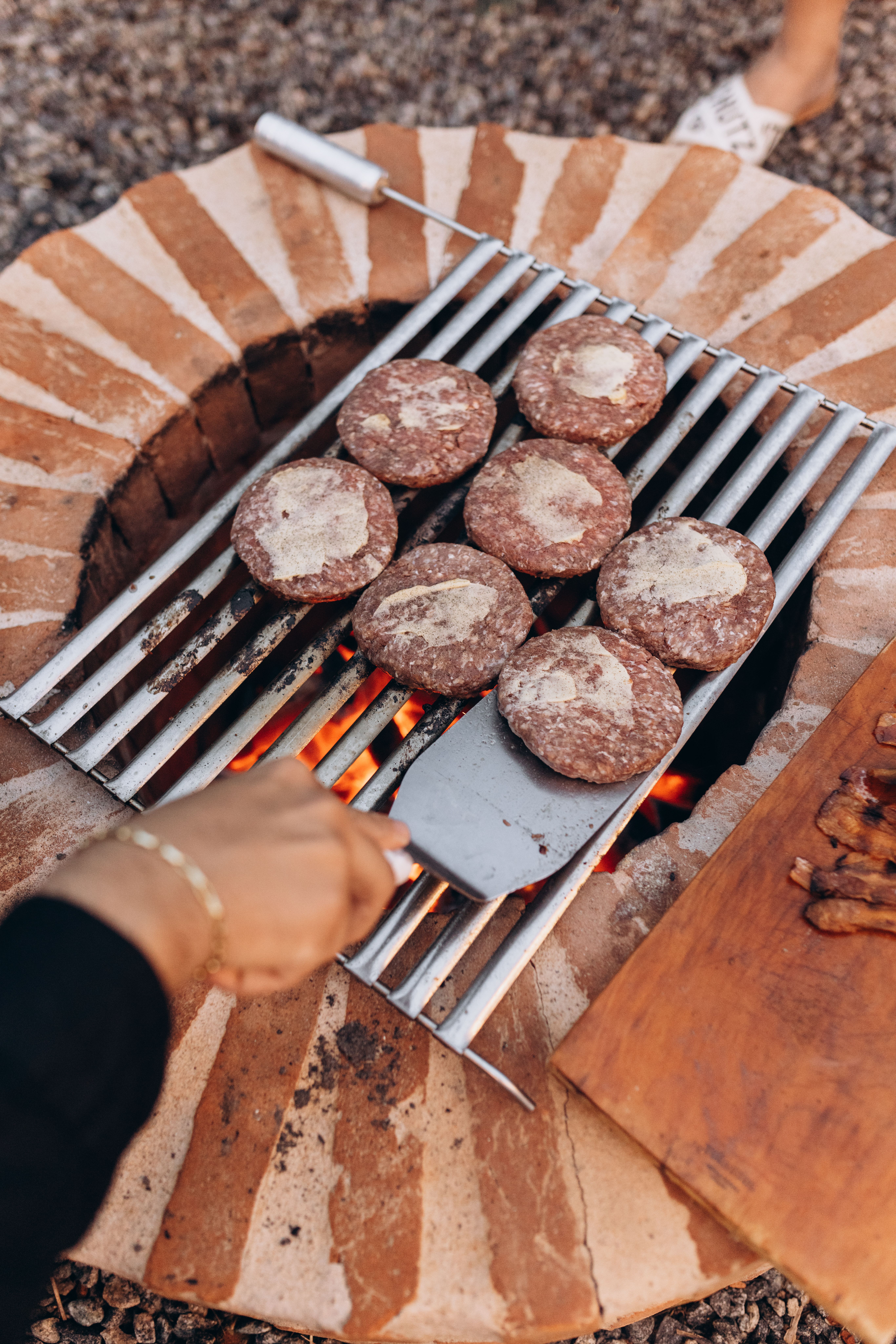 A Man Making Burgers · Free Stock Photo