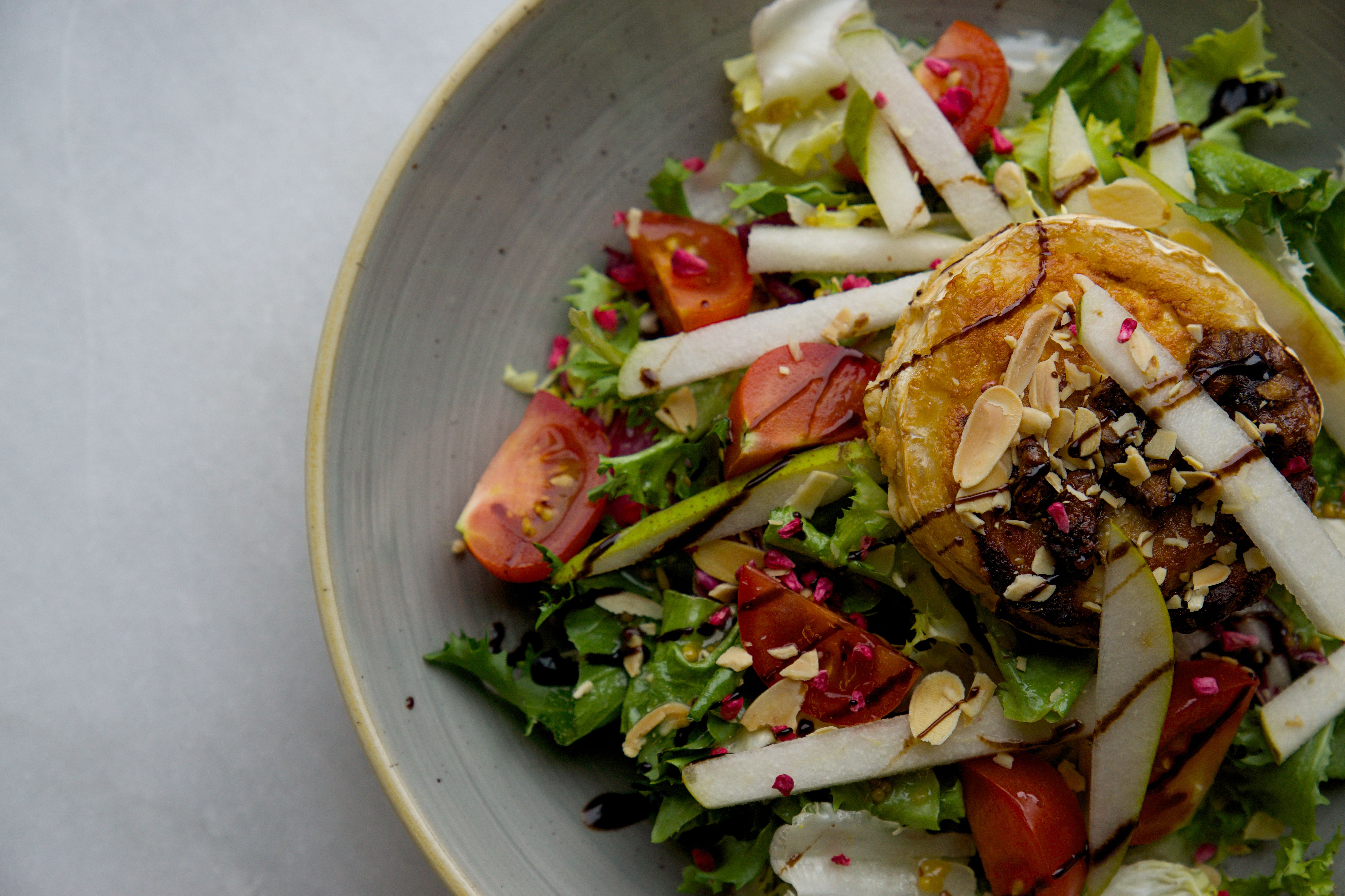 Vegetable Salad on White Ceramic Plate · Free Stock Photo