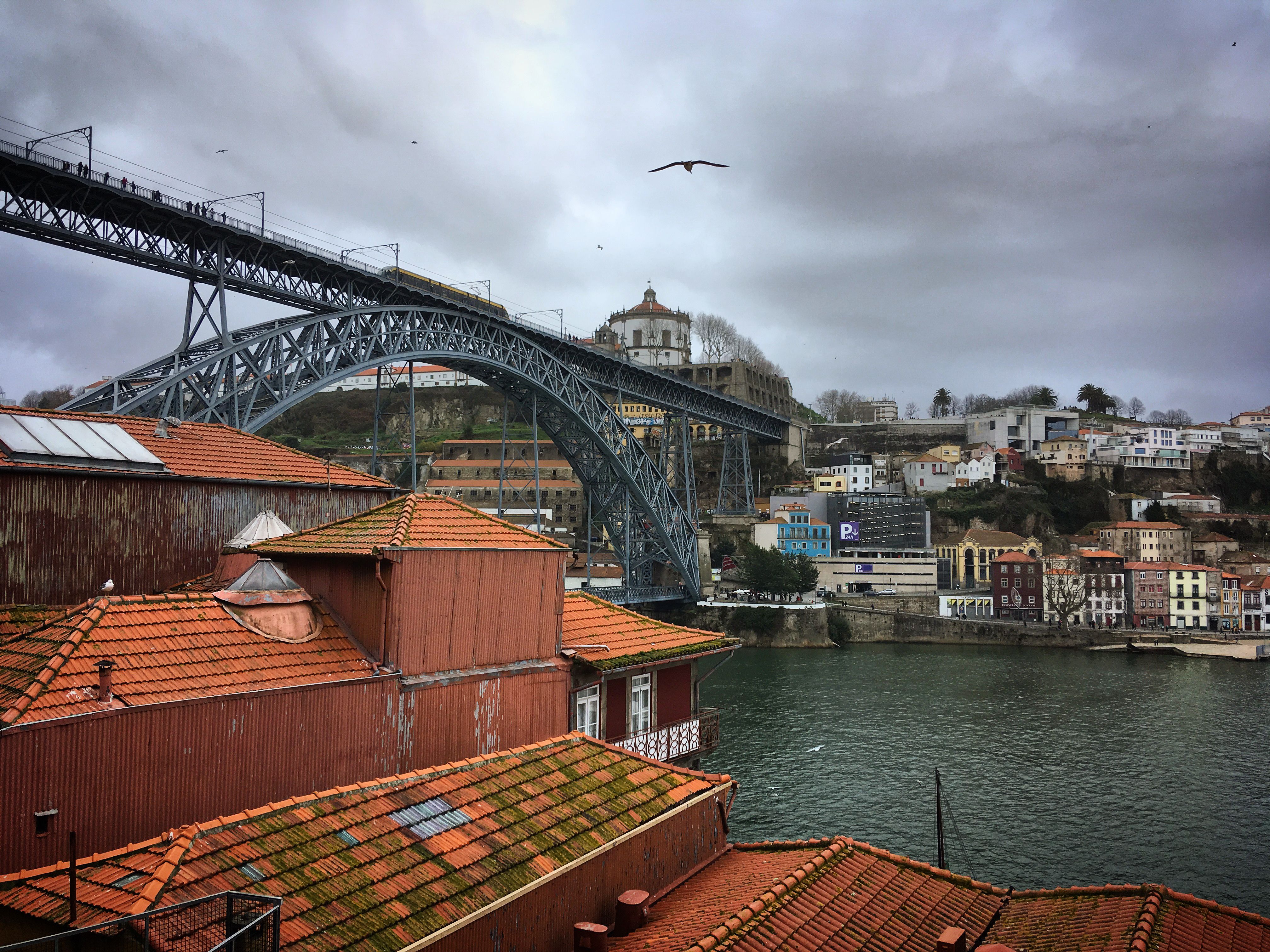 View of the Ponte Dom Luis I in Porto, Portugal · Free Stock Photo