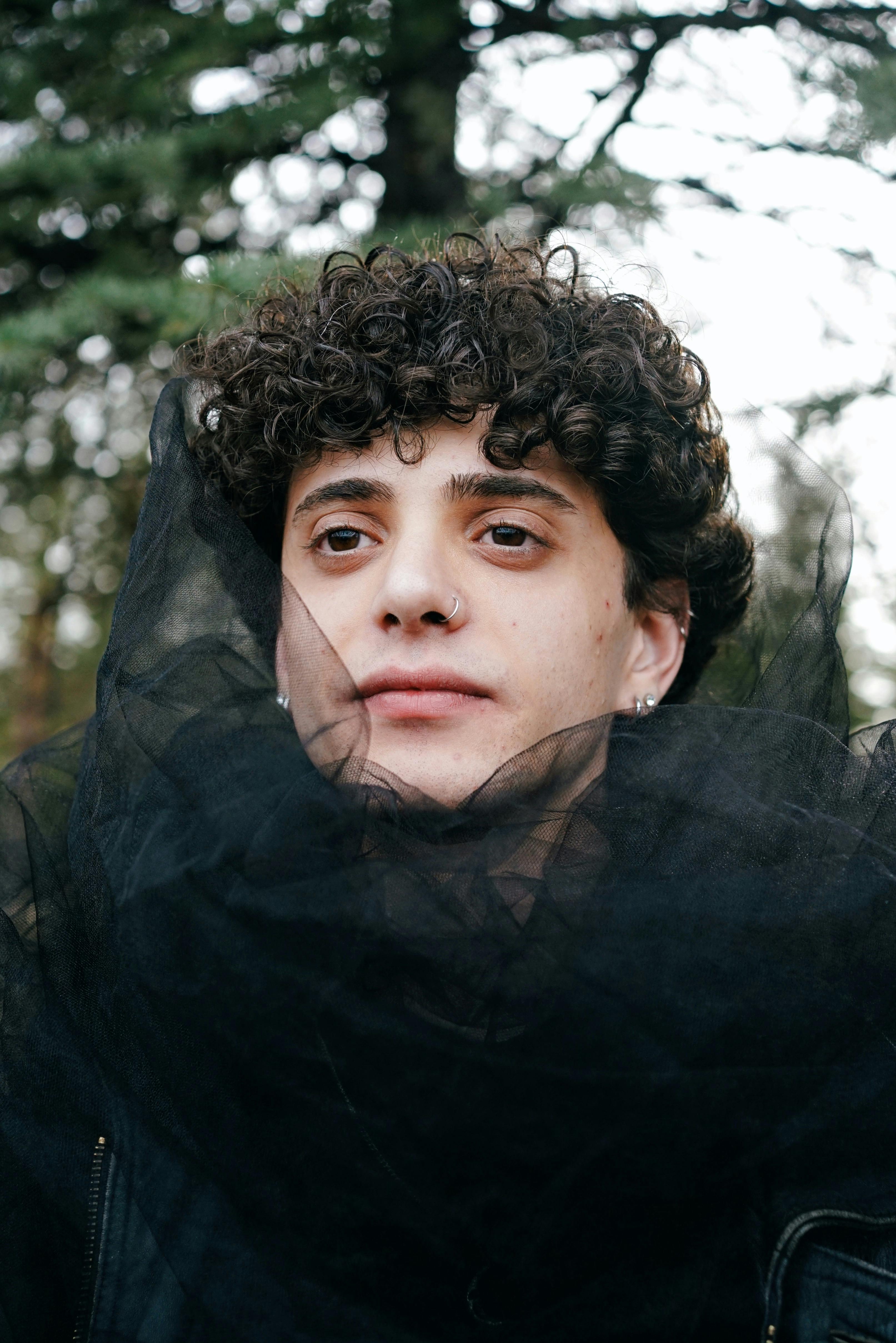 Portrait of Man in Veil · Free Stock Photo