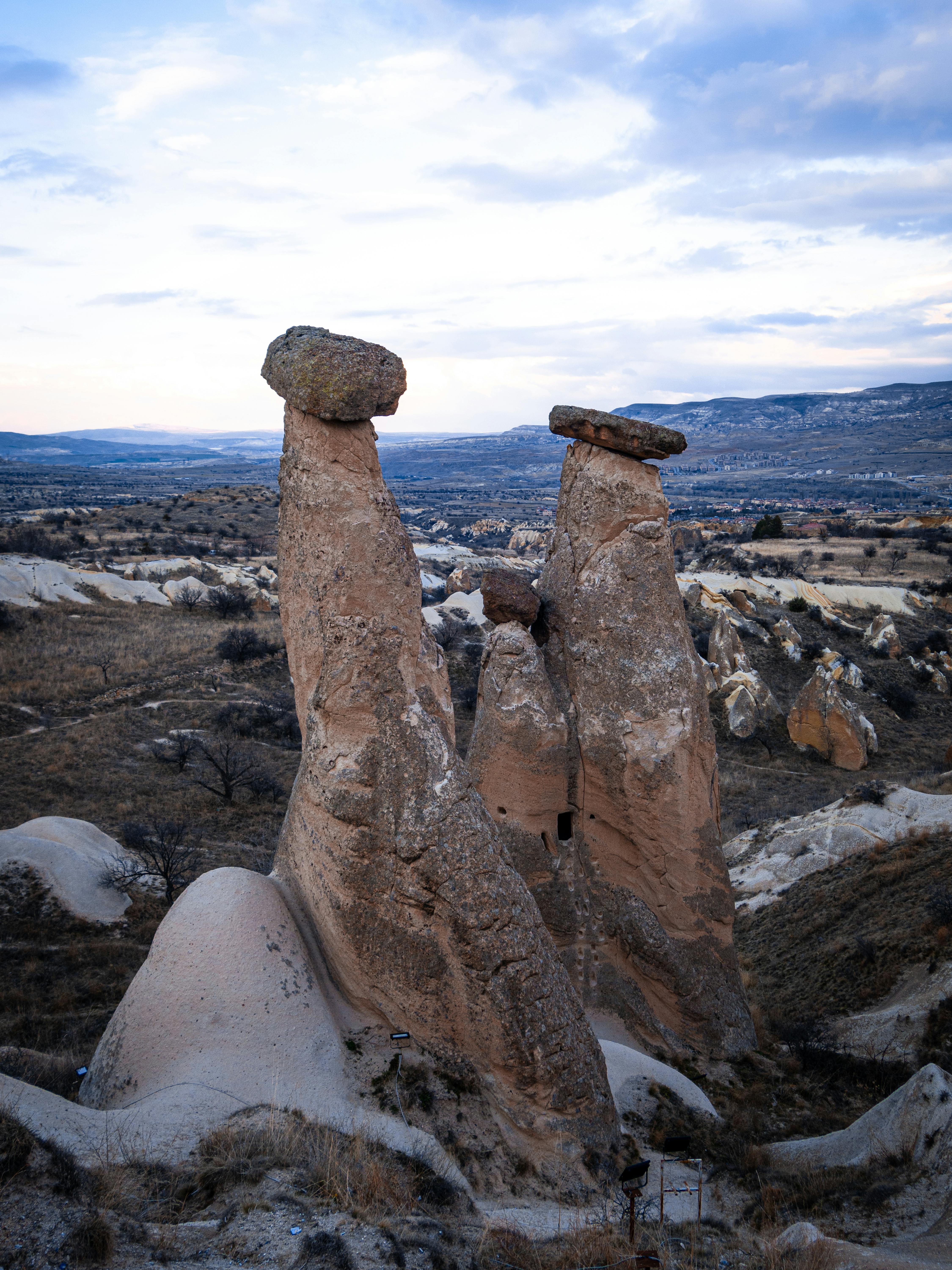 Aerial View of Rock Formations in Cappadocia, Turkey · Free Stock Photo