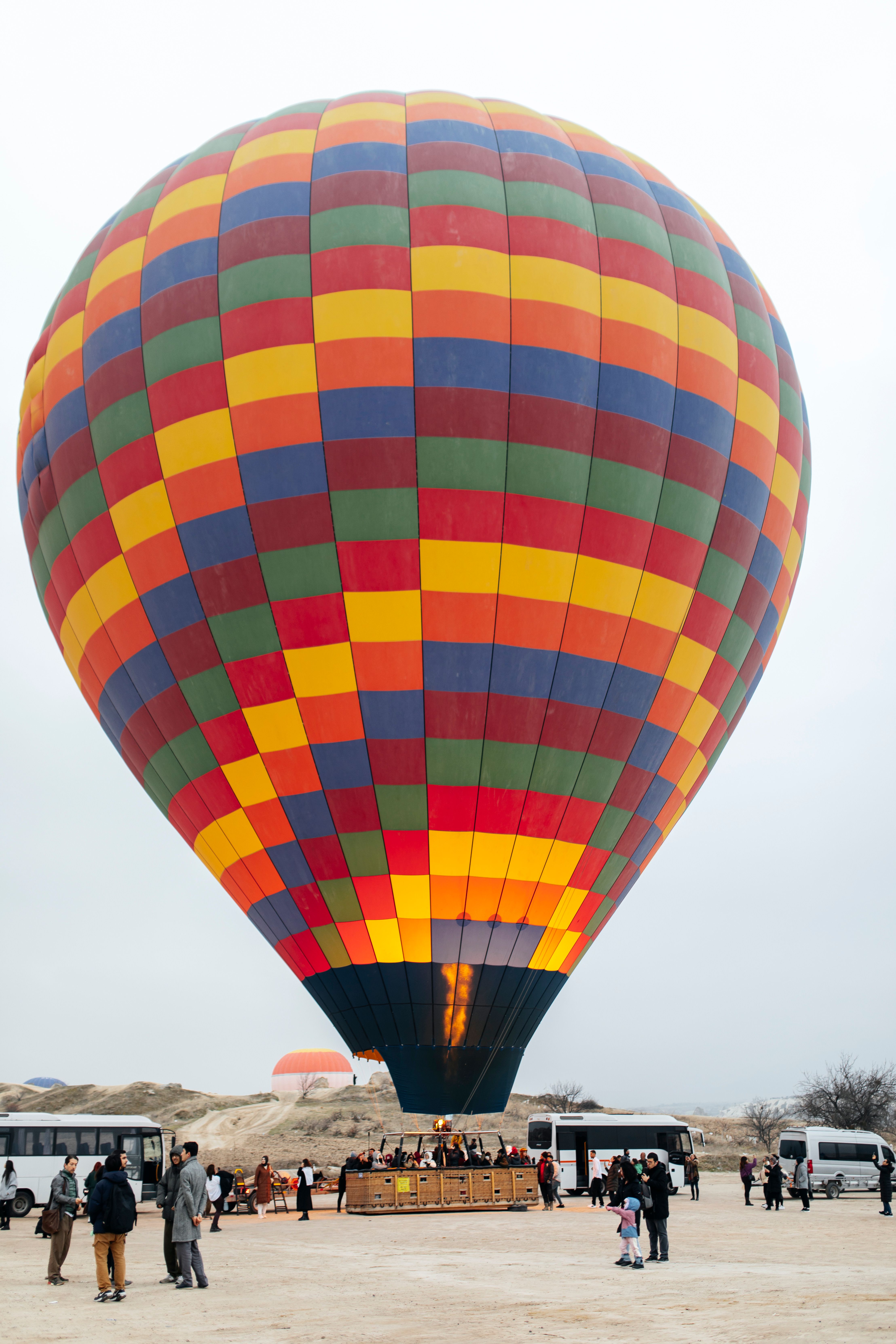 Man Inside Hot Air Balloon · Free Stock Photo