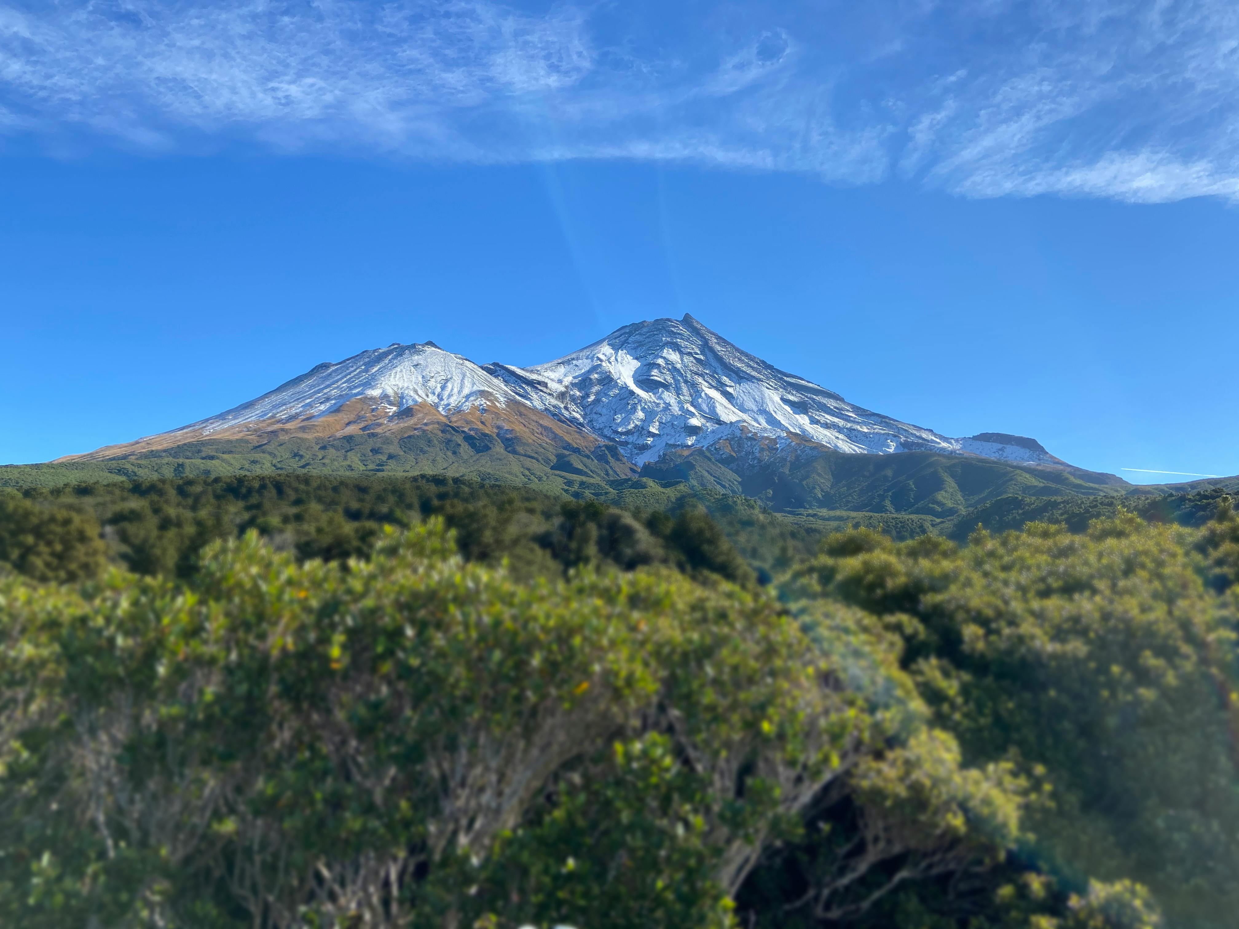 Grayscale Photo of Volcano · Free Stock Photo