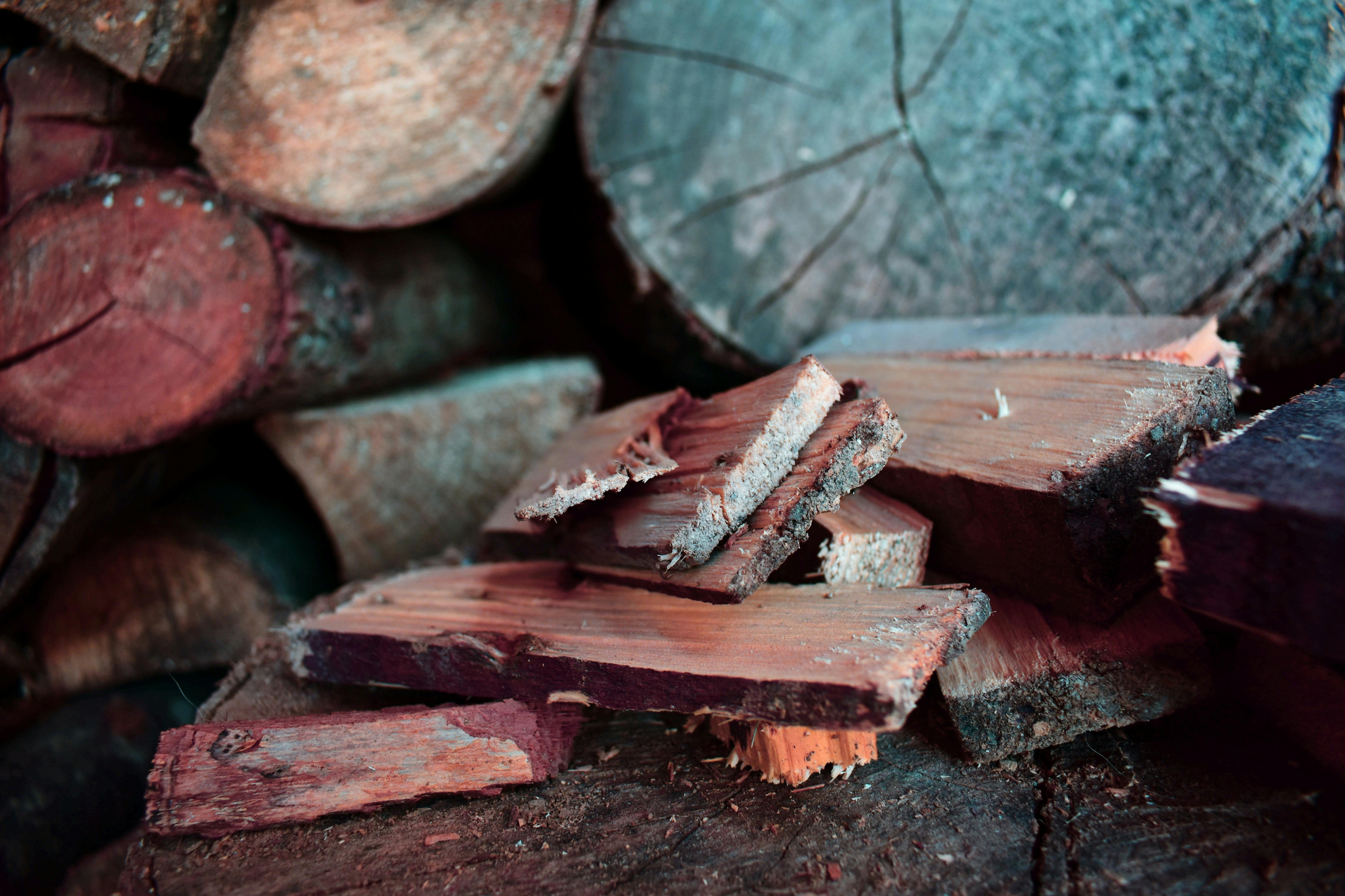 Close-Up Photo of Chopped Woods · Free Stock Photo
