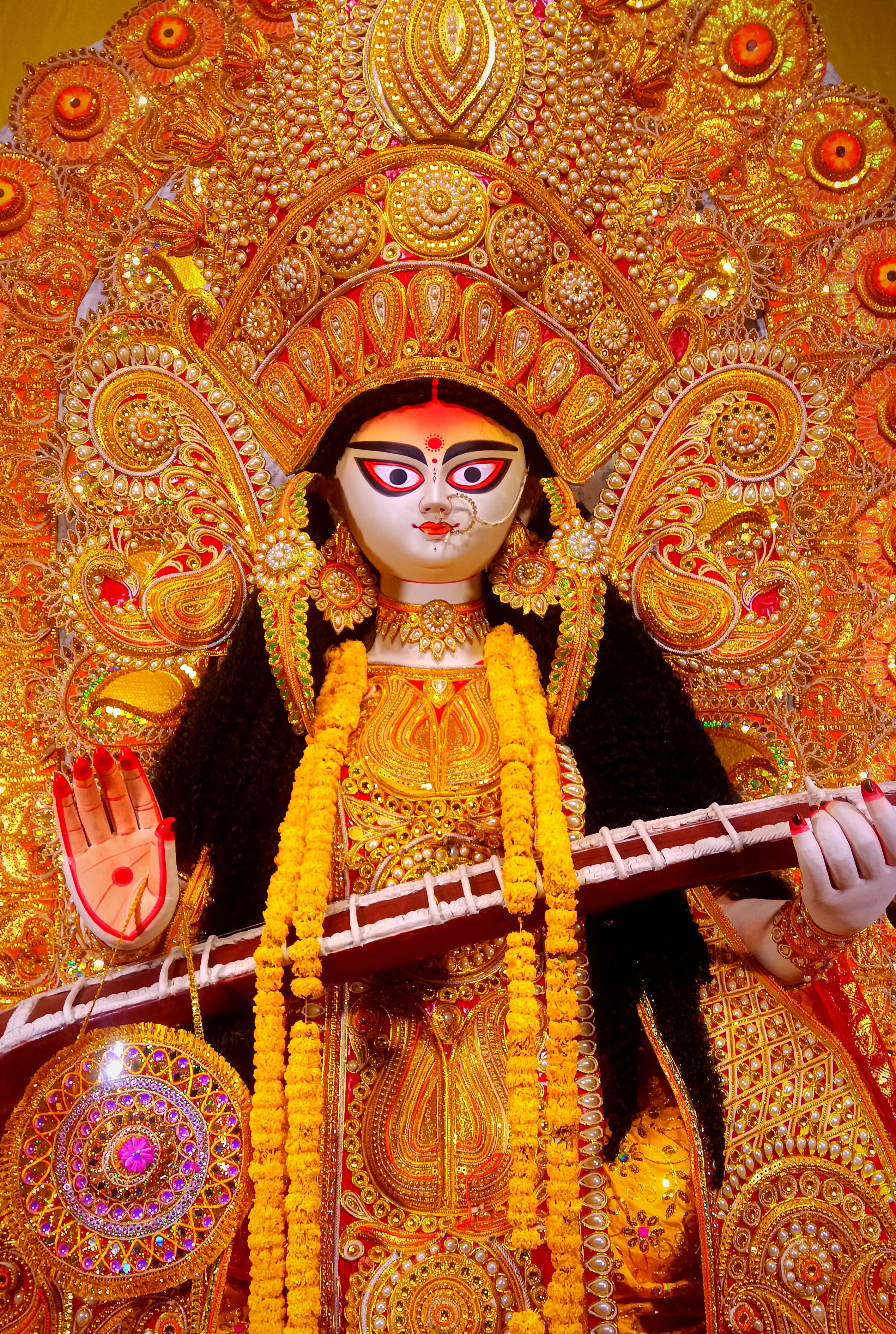 Hindu Saraswati Goddess · Free Stock Photo