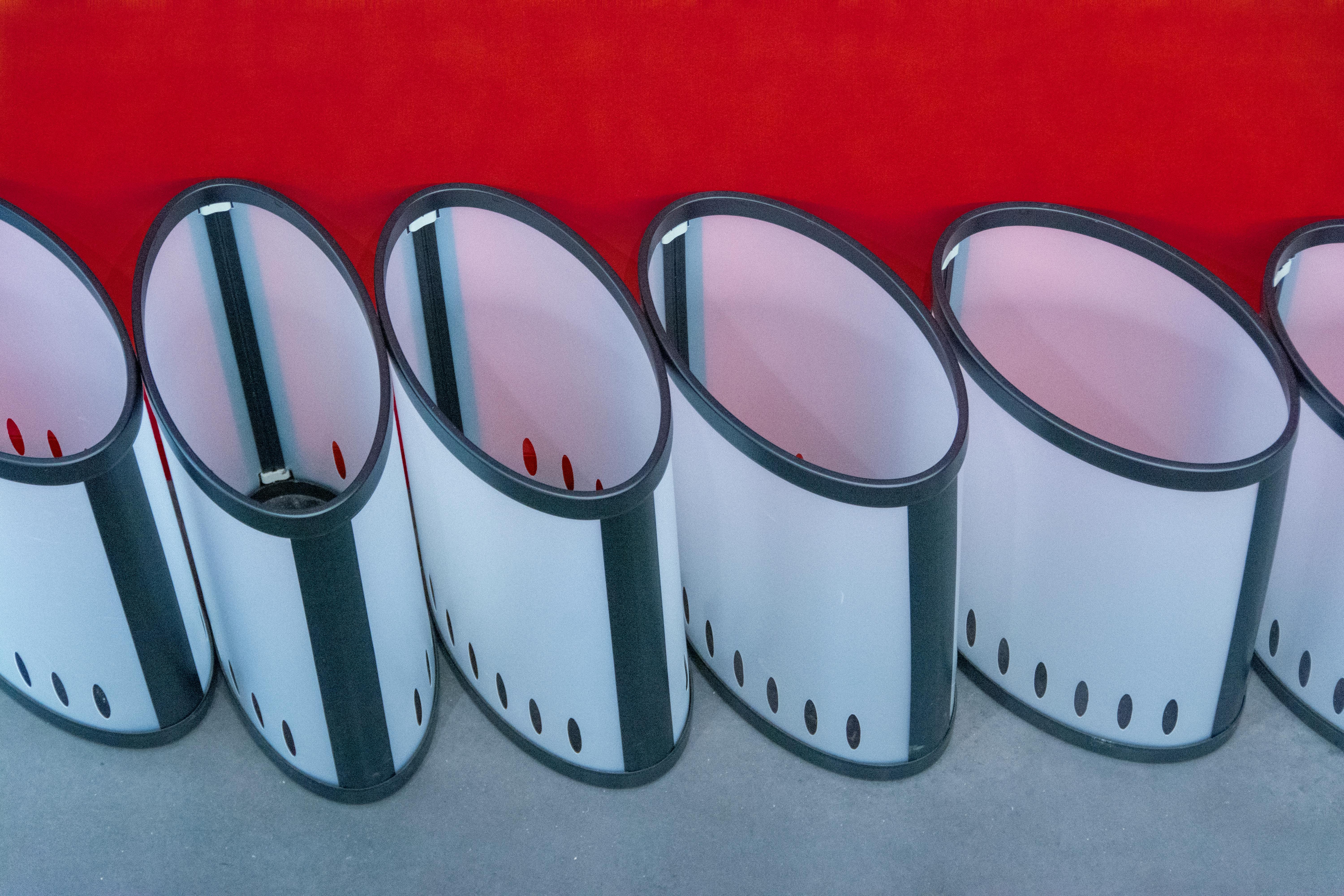 Row of Oval Boxes · Free Stock Photo