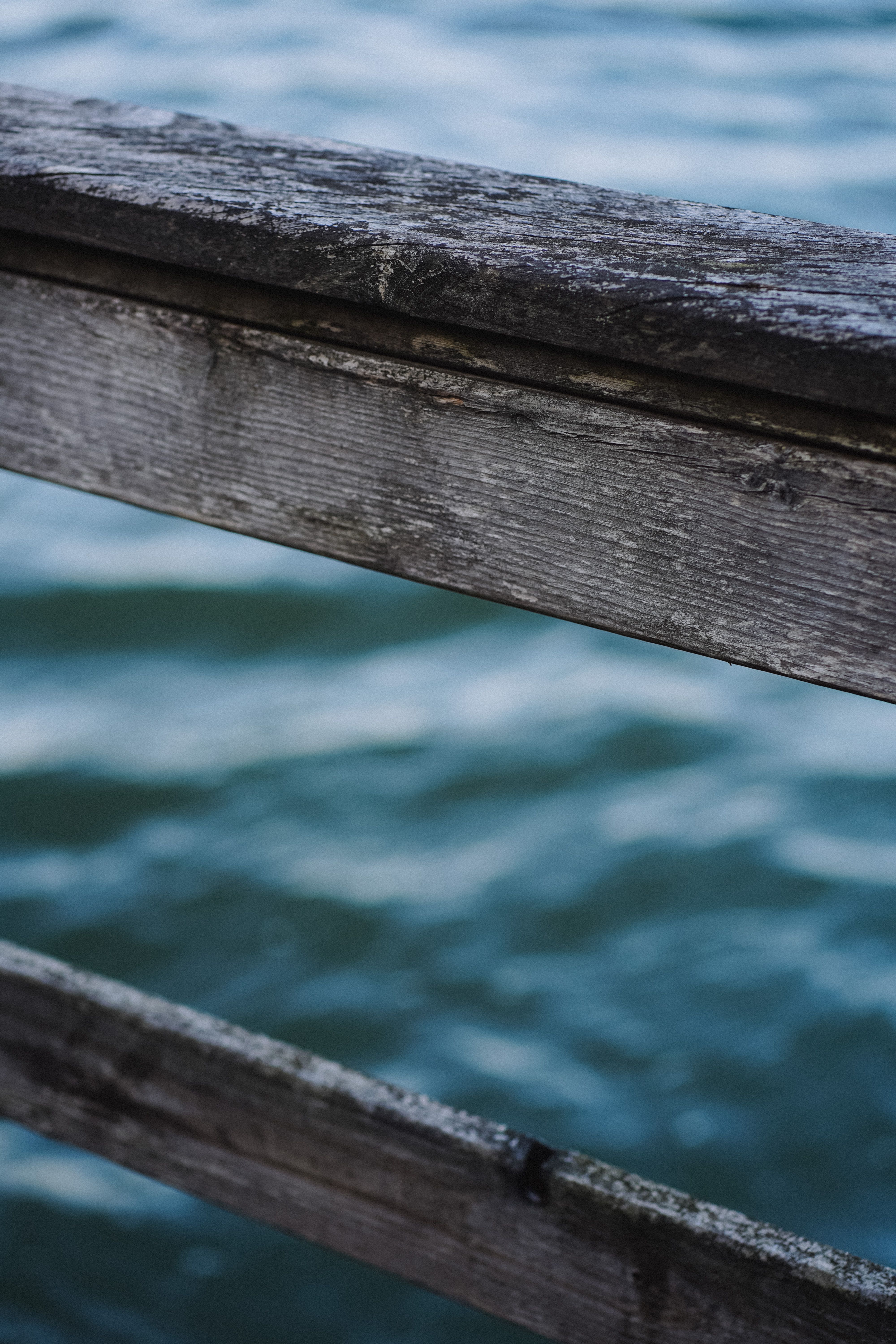 Dark Green Sea Water Wooden Pier · Free Stock Photo