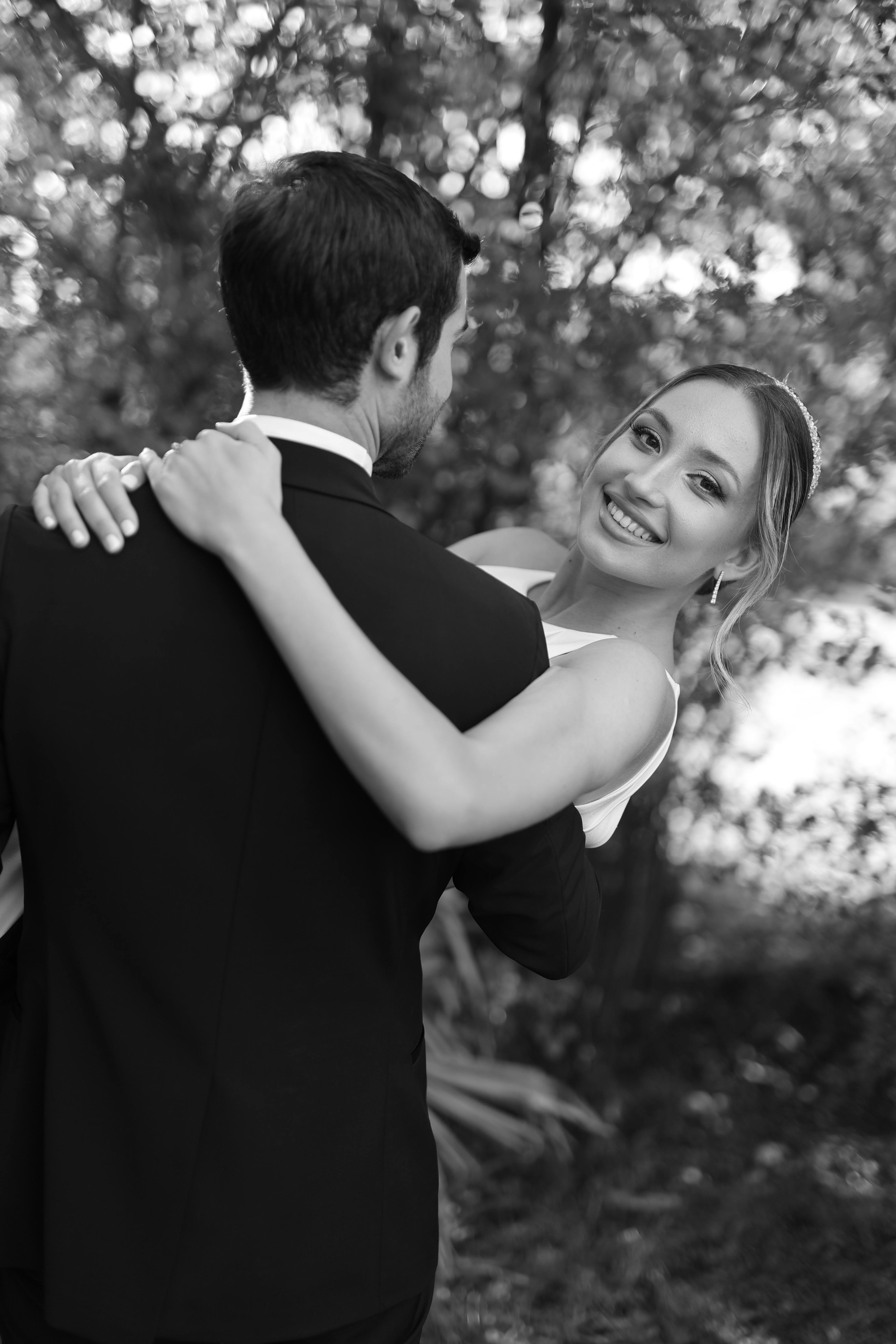 Happy Bride Dancing with Groom · Free Stock Photo