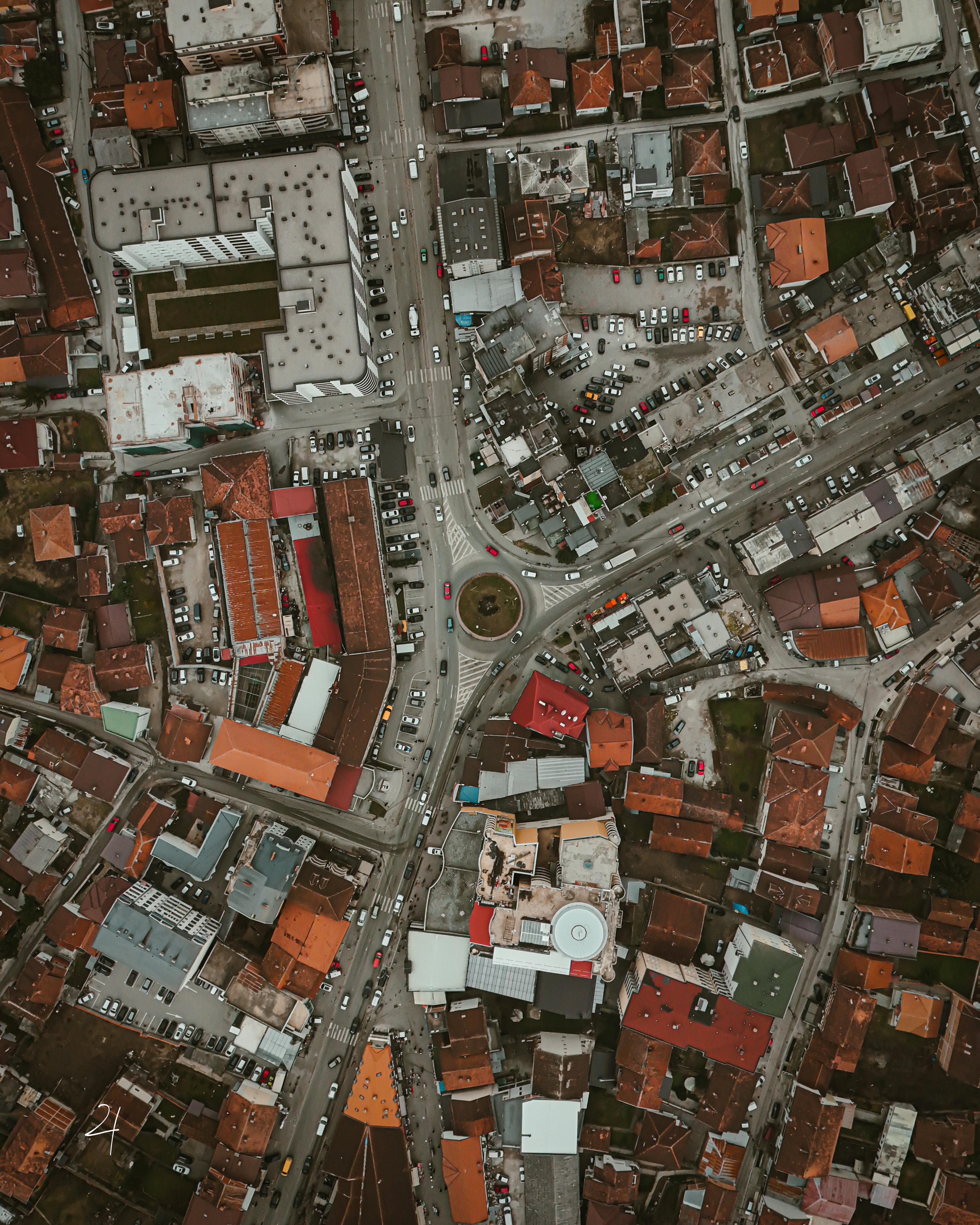 Aerial View of a City · Free Stock Photo