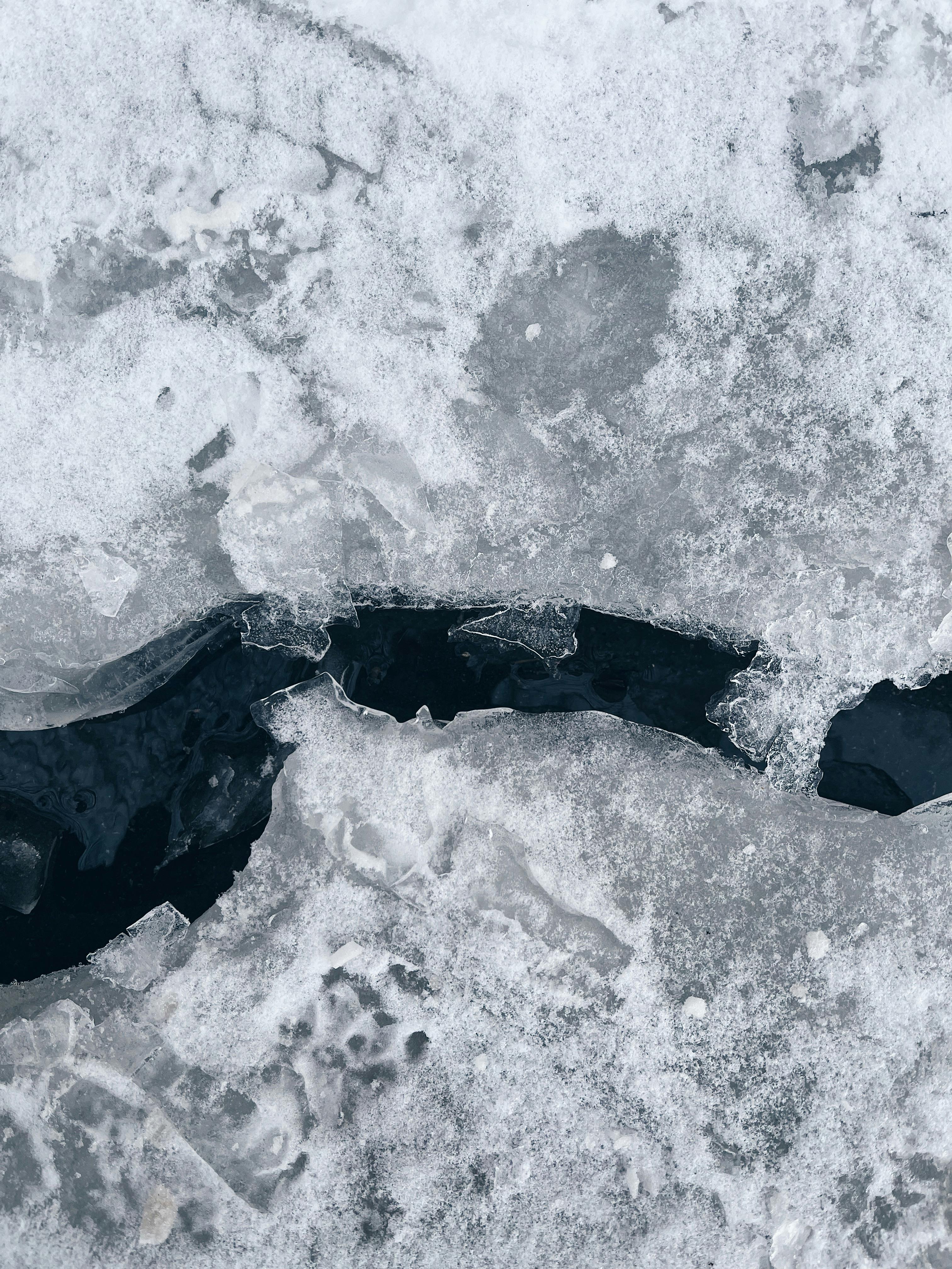 Aerial View of a River in Winter · Free Stock Photo