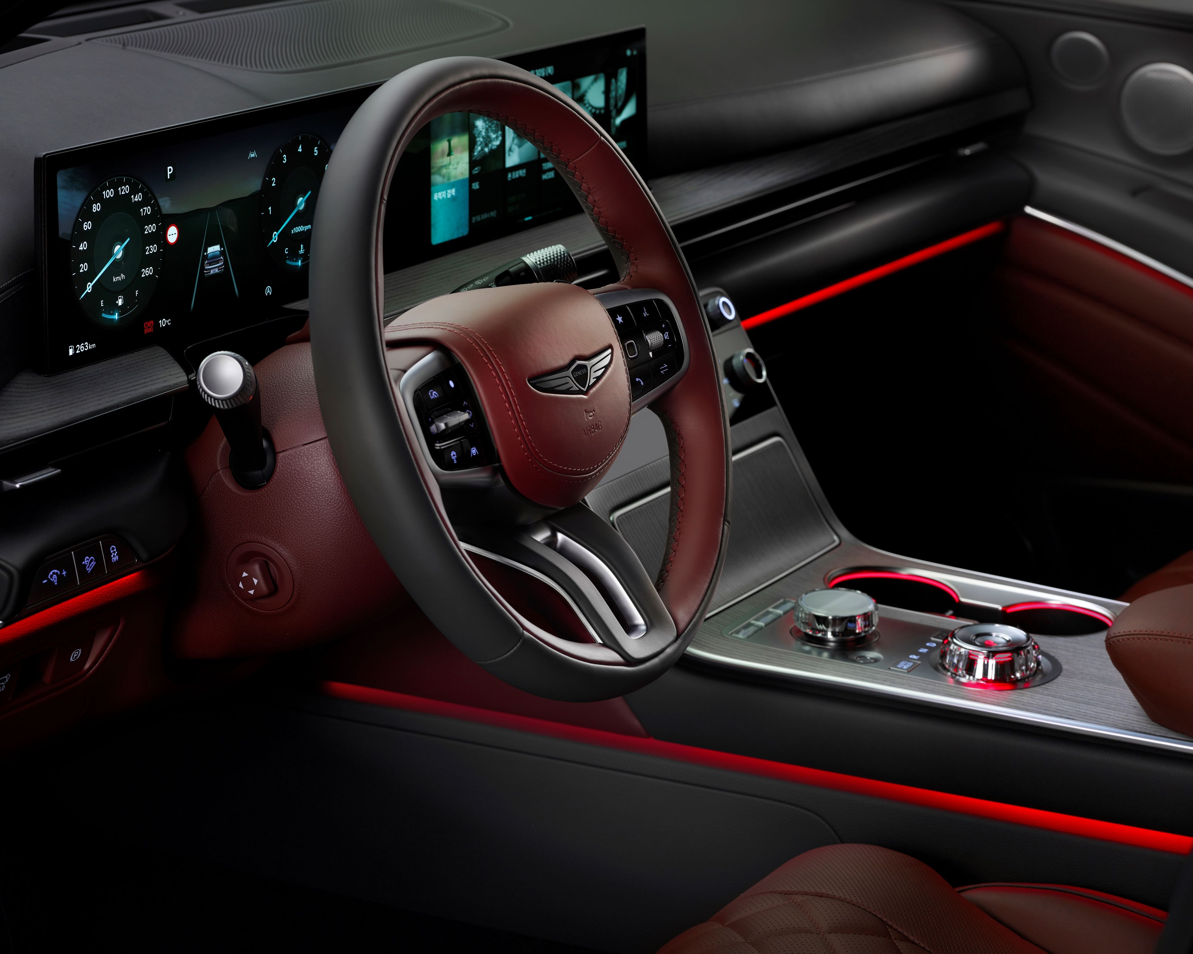 Interior of the Genesis G90 Luxury Car · Free Stock Photo