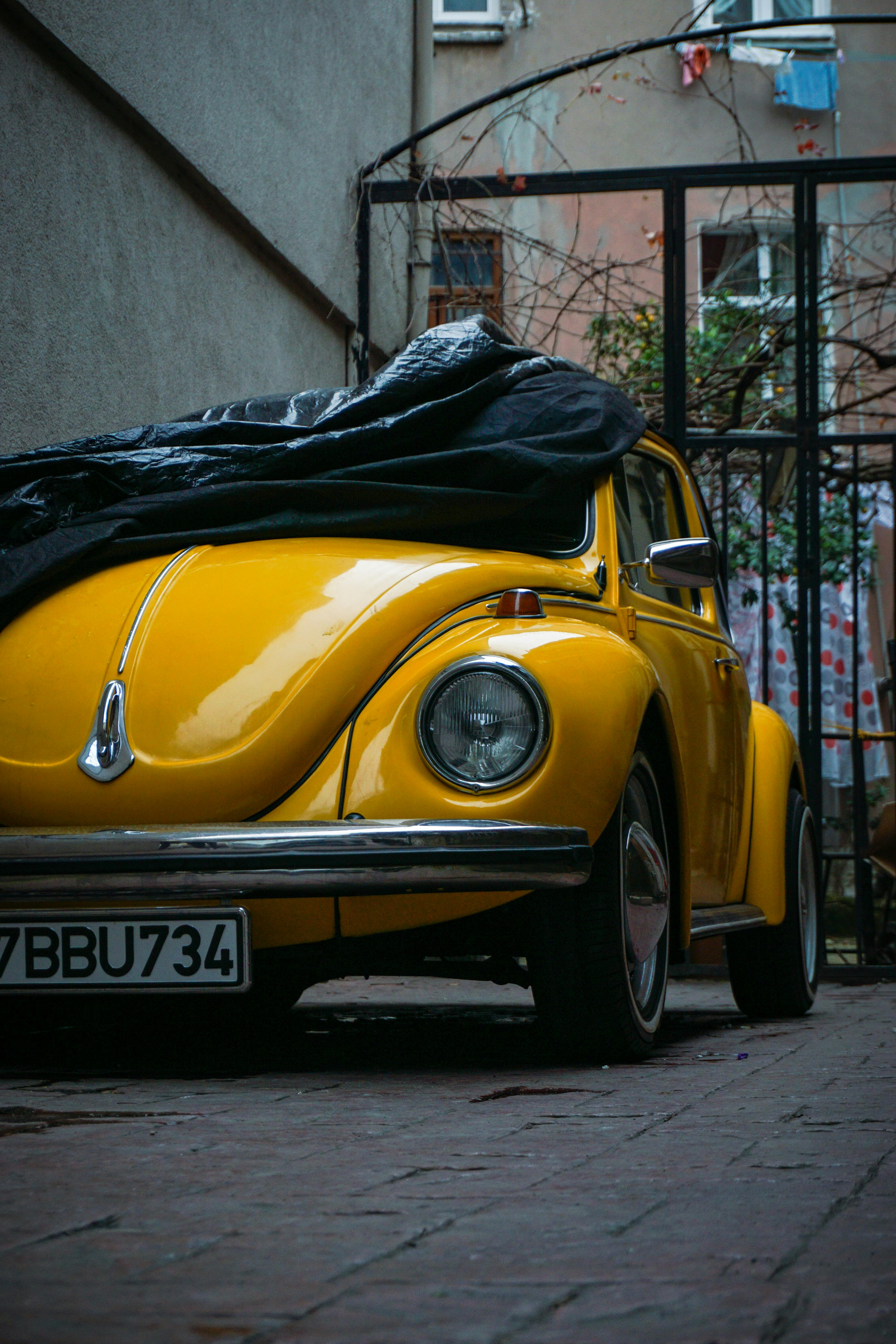 Yellow Volkswagen Beetle · Free Stock Photo