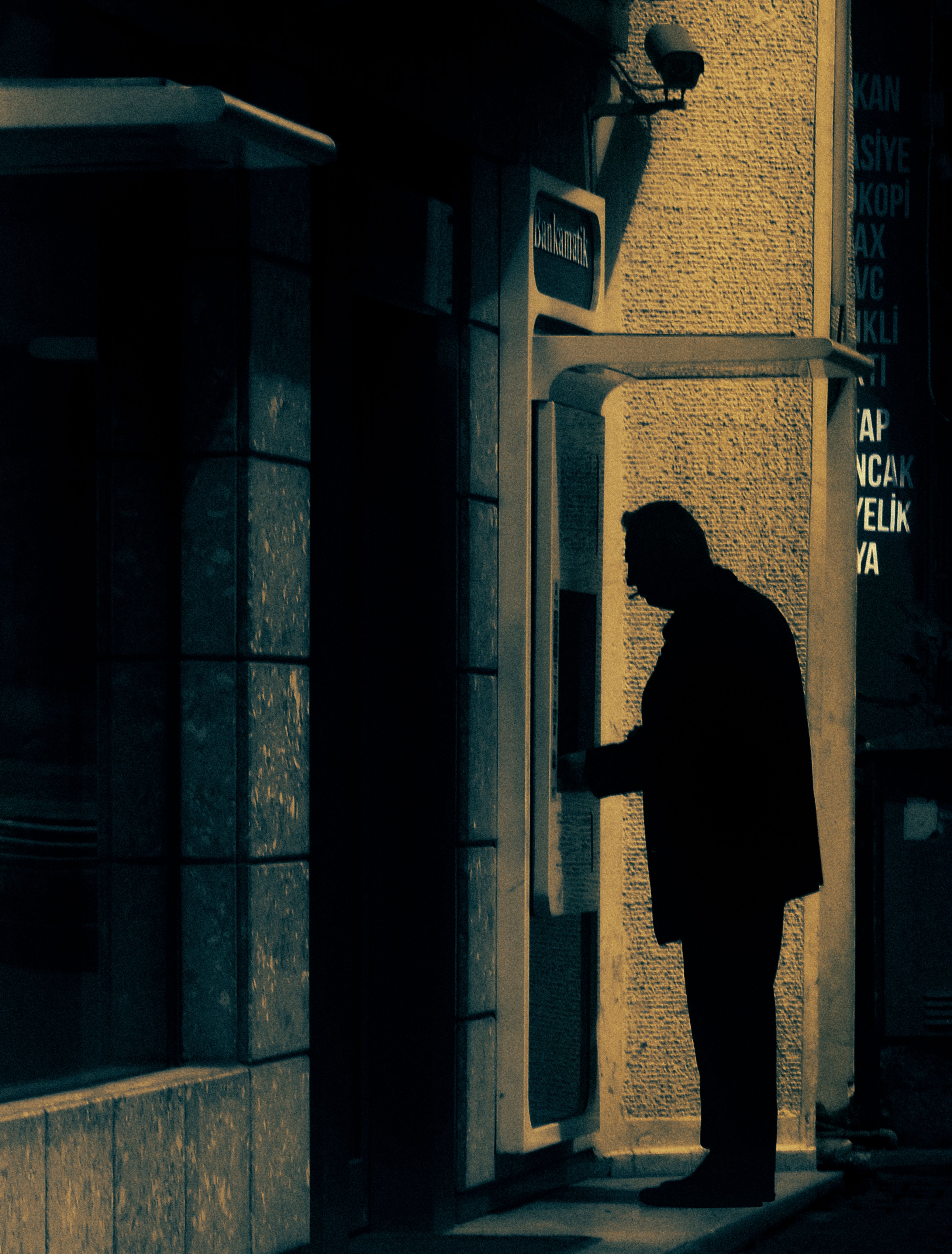 Man Standing at ATM · Free Stock Photo