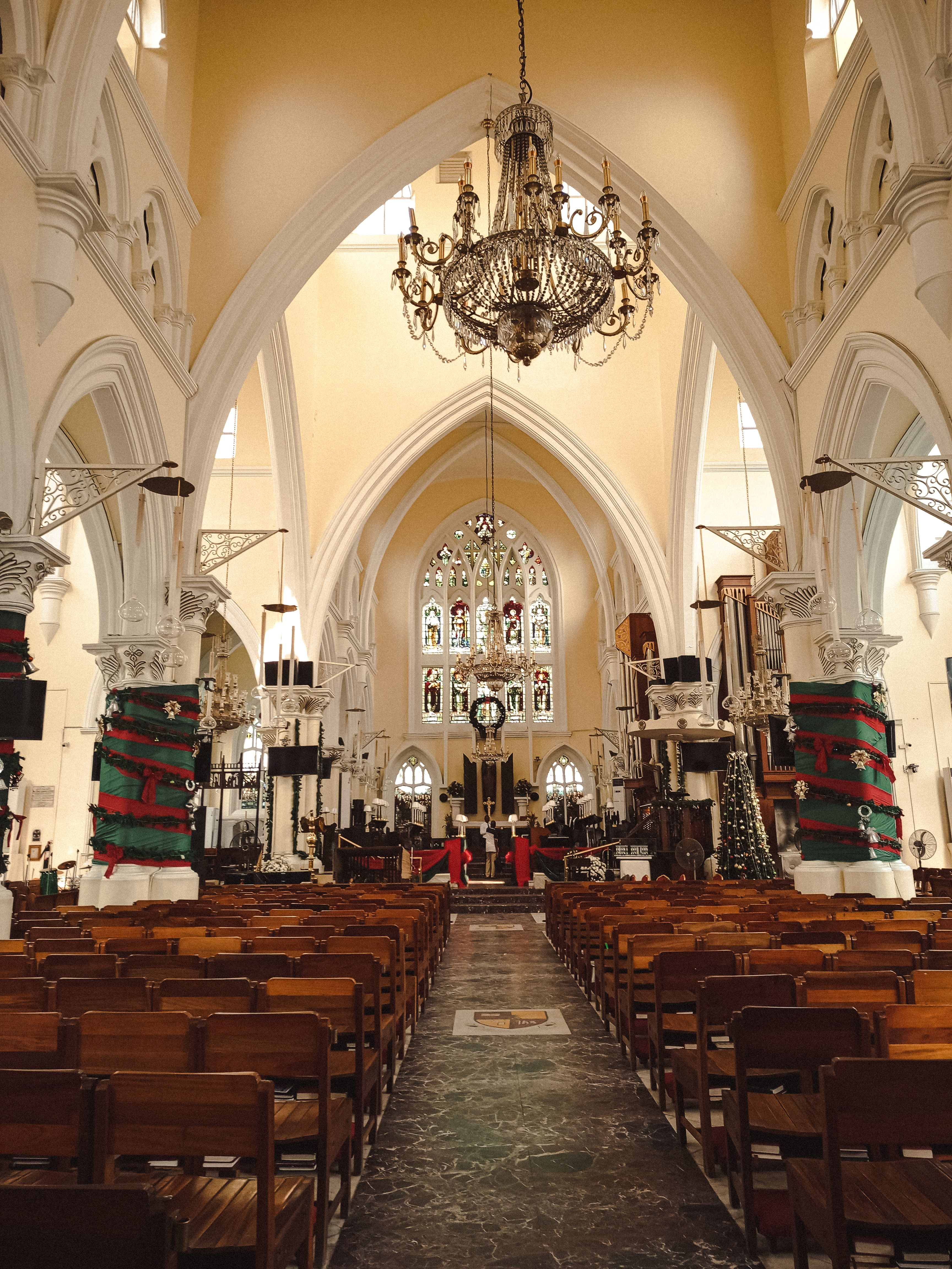 Interior of Cathedral Church of Christ in Lagos in Nigeria · Free Stock ...