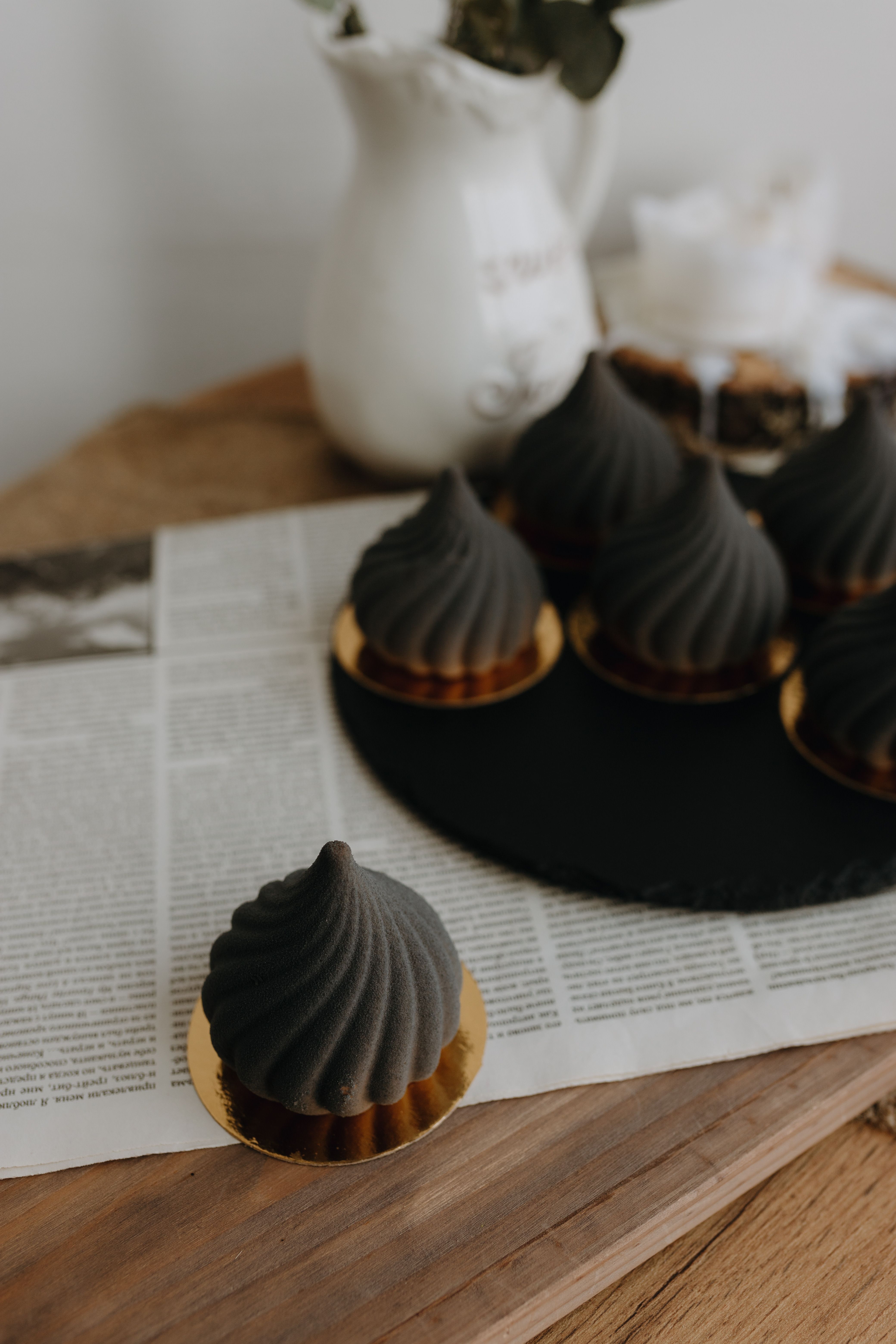 Black Chocolate Truffle in Shape of Fig · Free Stock Photo