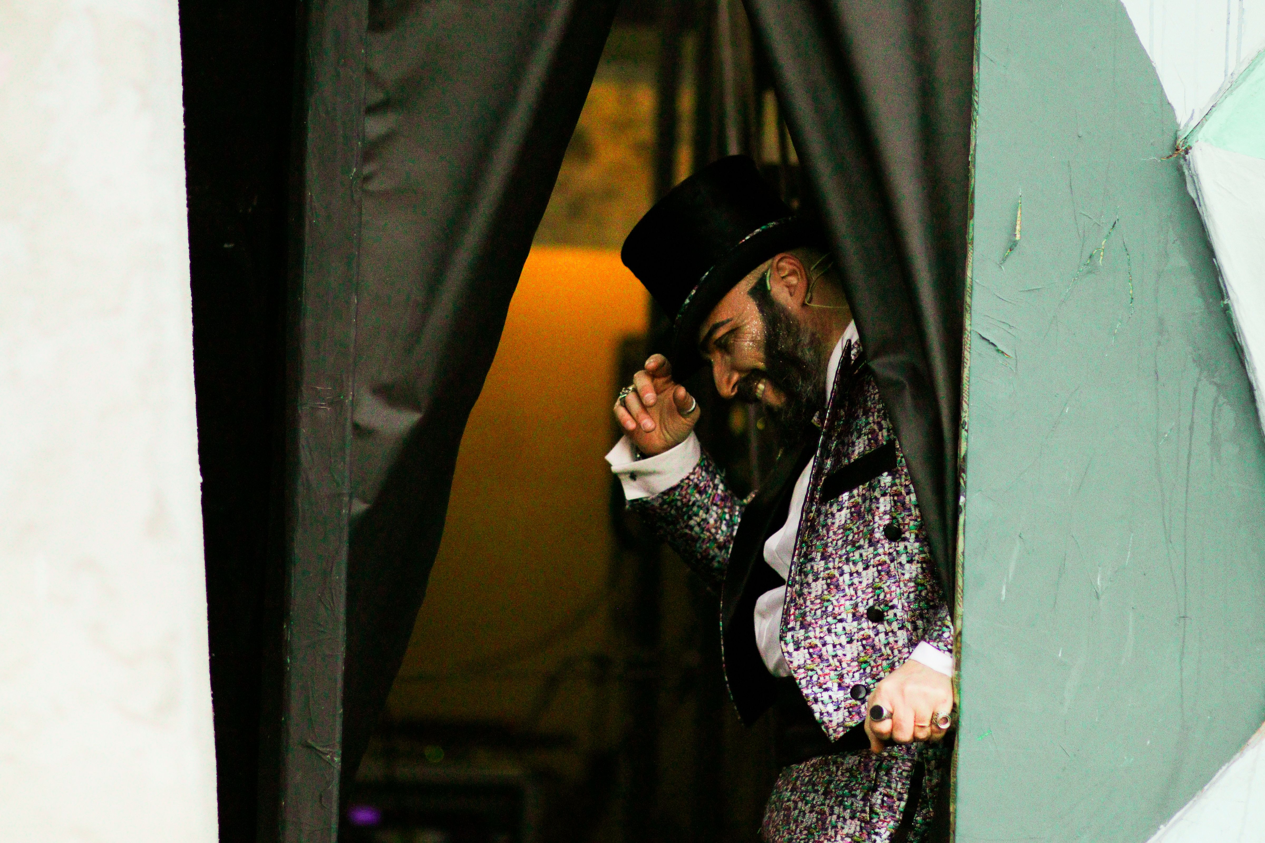 Smiling Man in Circus Suit and Hat · Free Stock Photo
