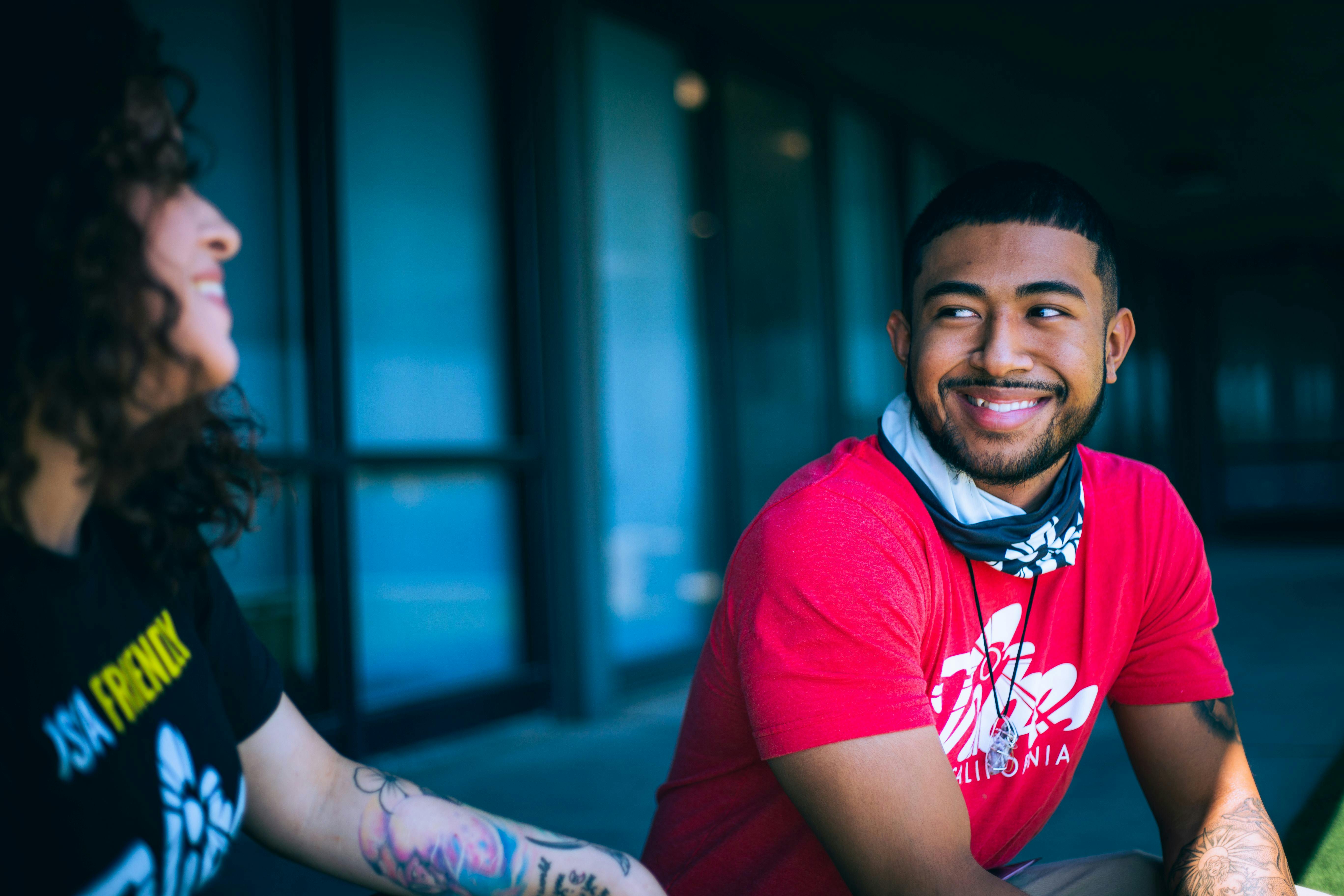 Two People Smiling · Free Stock Photo