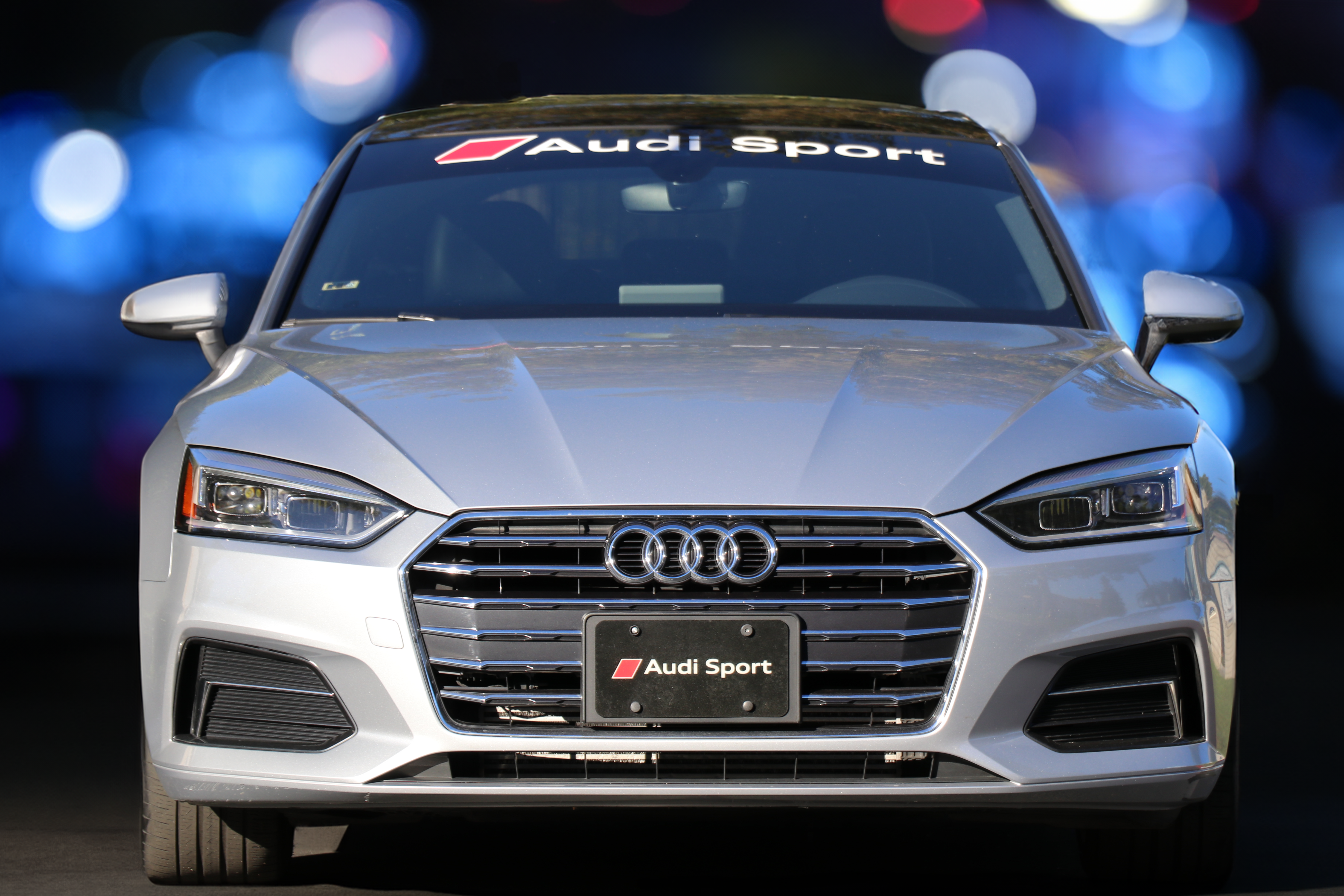 Front of a Silver Audi Car · Free Stock Photo