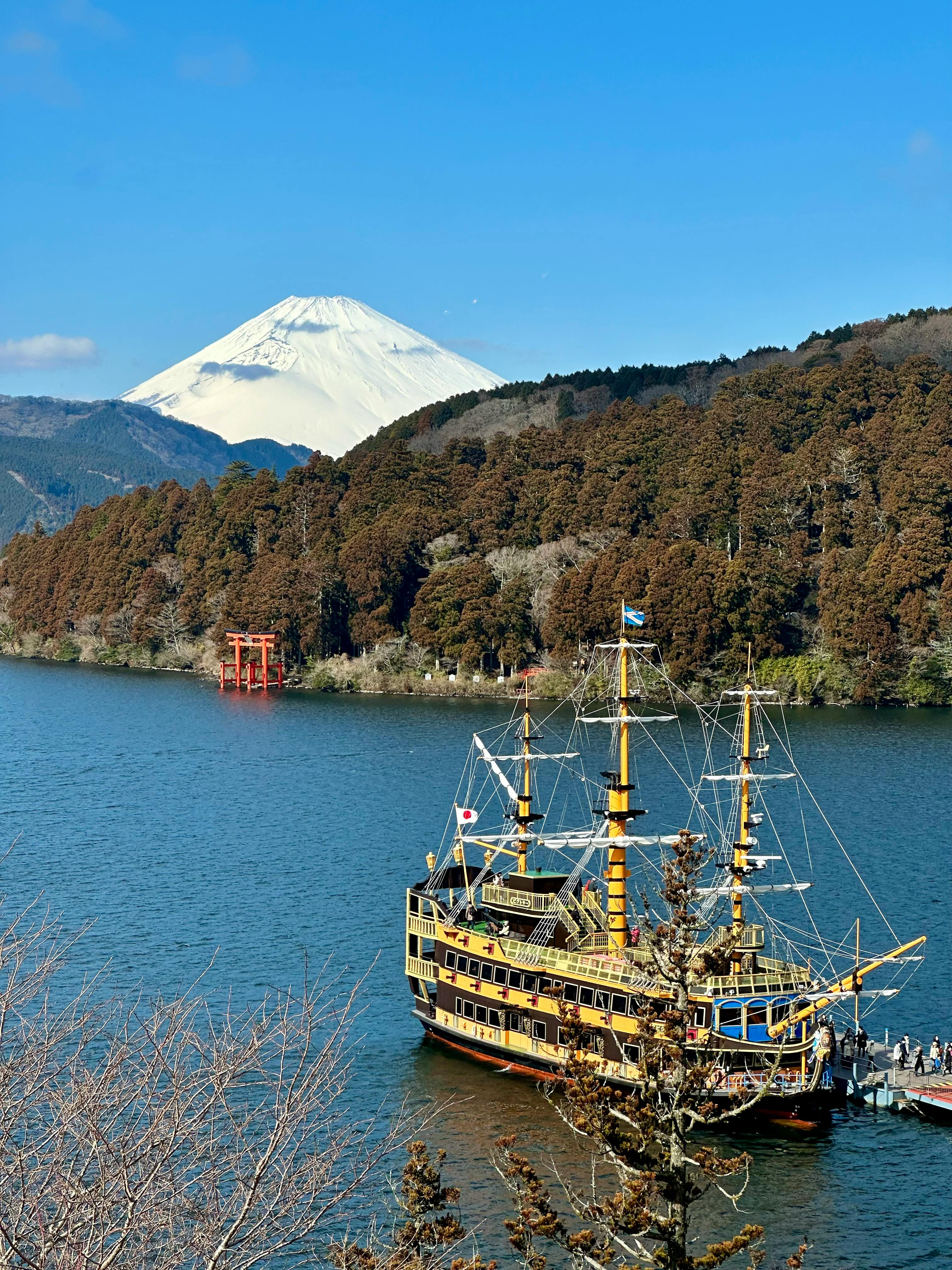 Ship on Ashi Lake in Japan · Free Stock Photo
