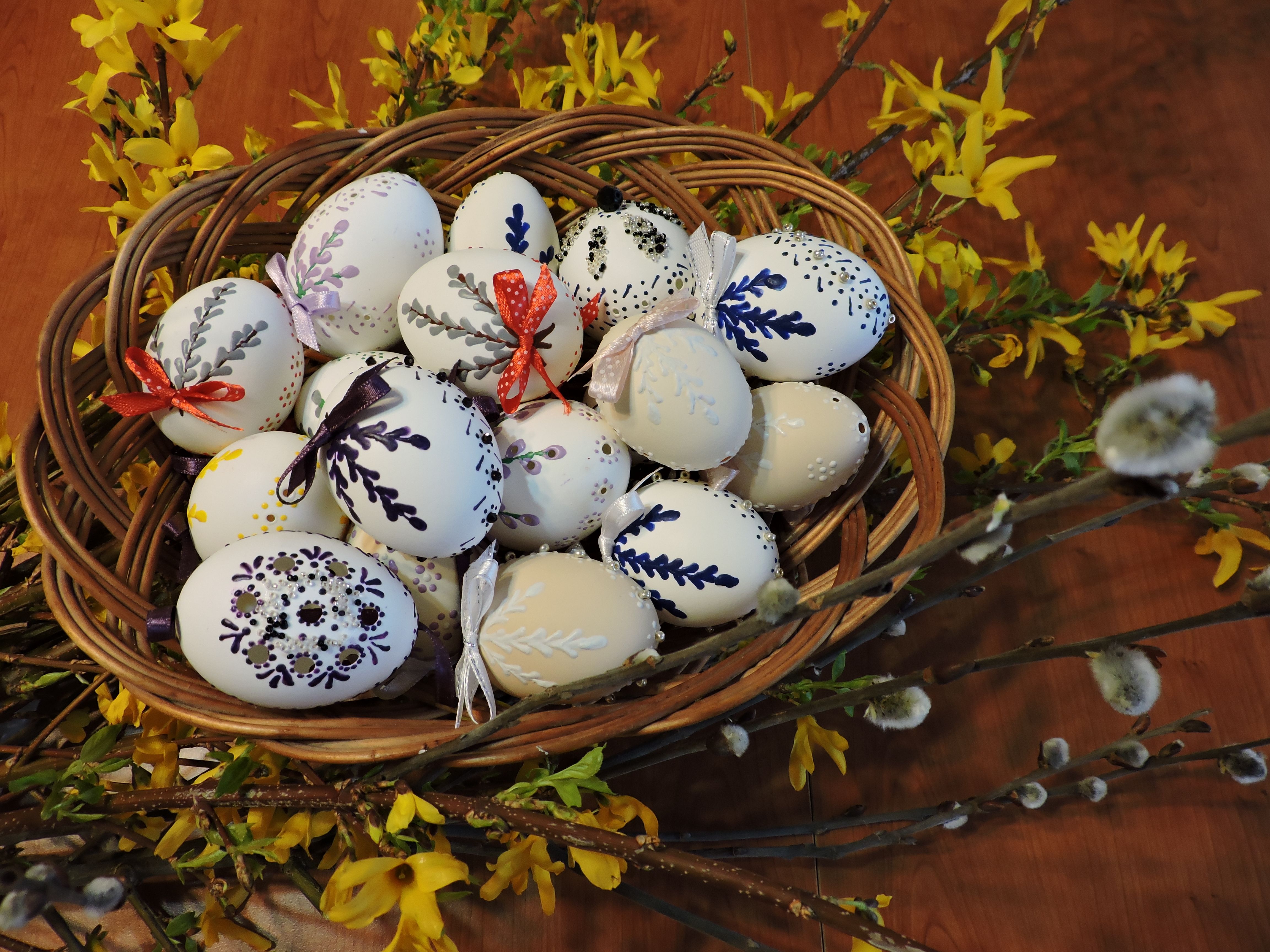 Simply Decorated Easter Eggs · Free Stock Photo