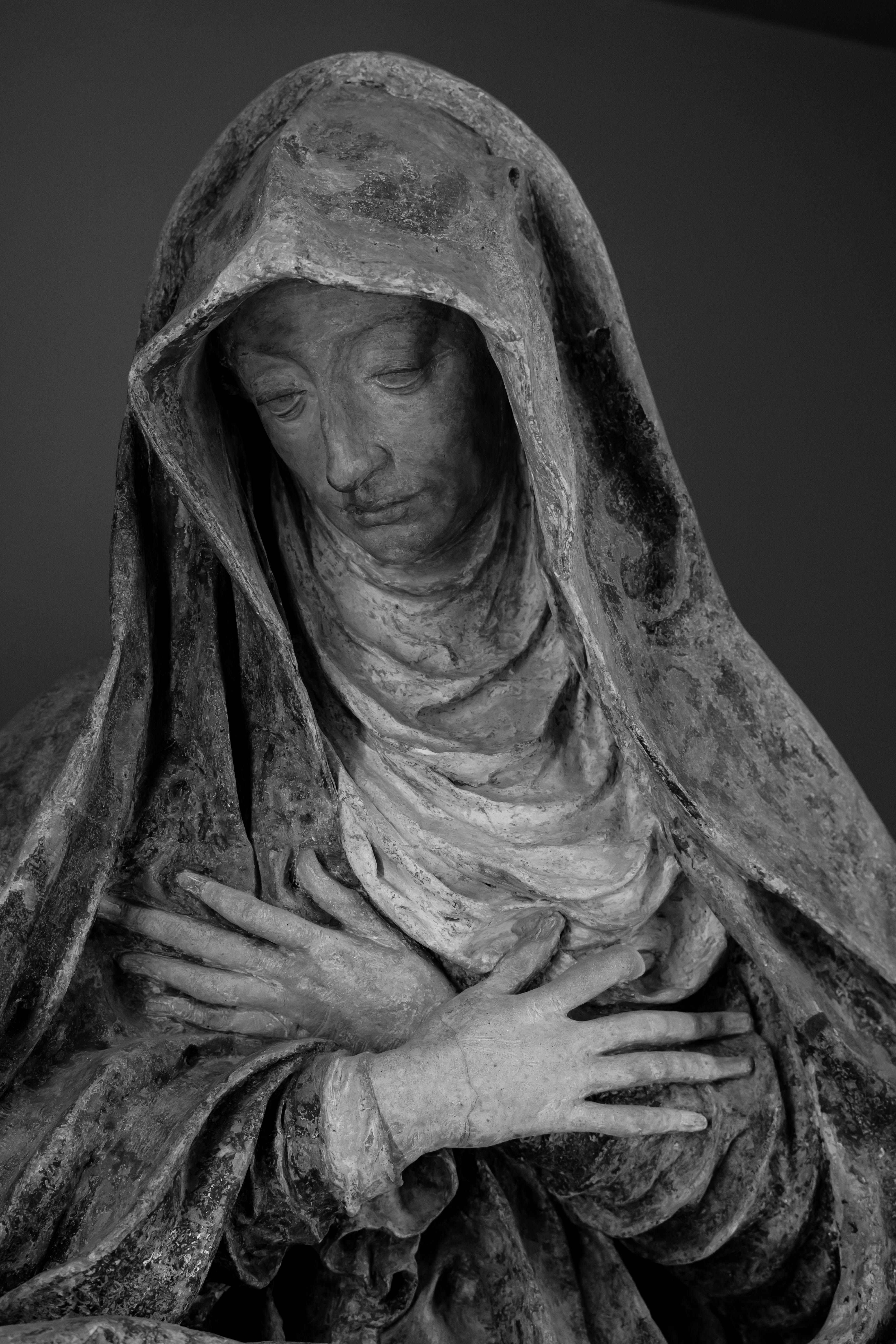 Virgin of Pain Sculpture in the Louvre Museum · Free Stock Photo