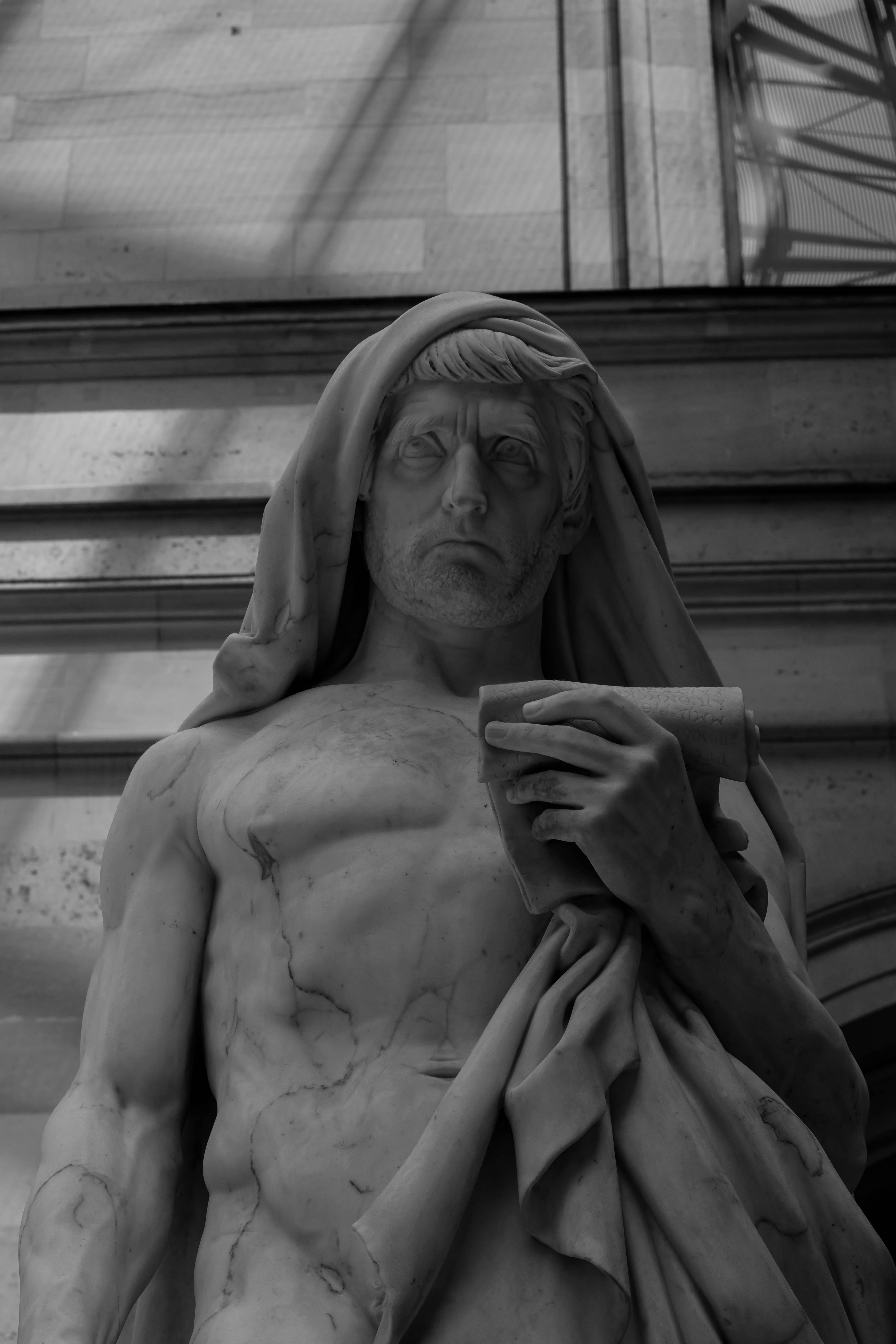 Cato of Utica Statue in Louvre Museum · Free Stock Photo