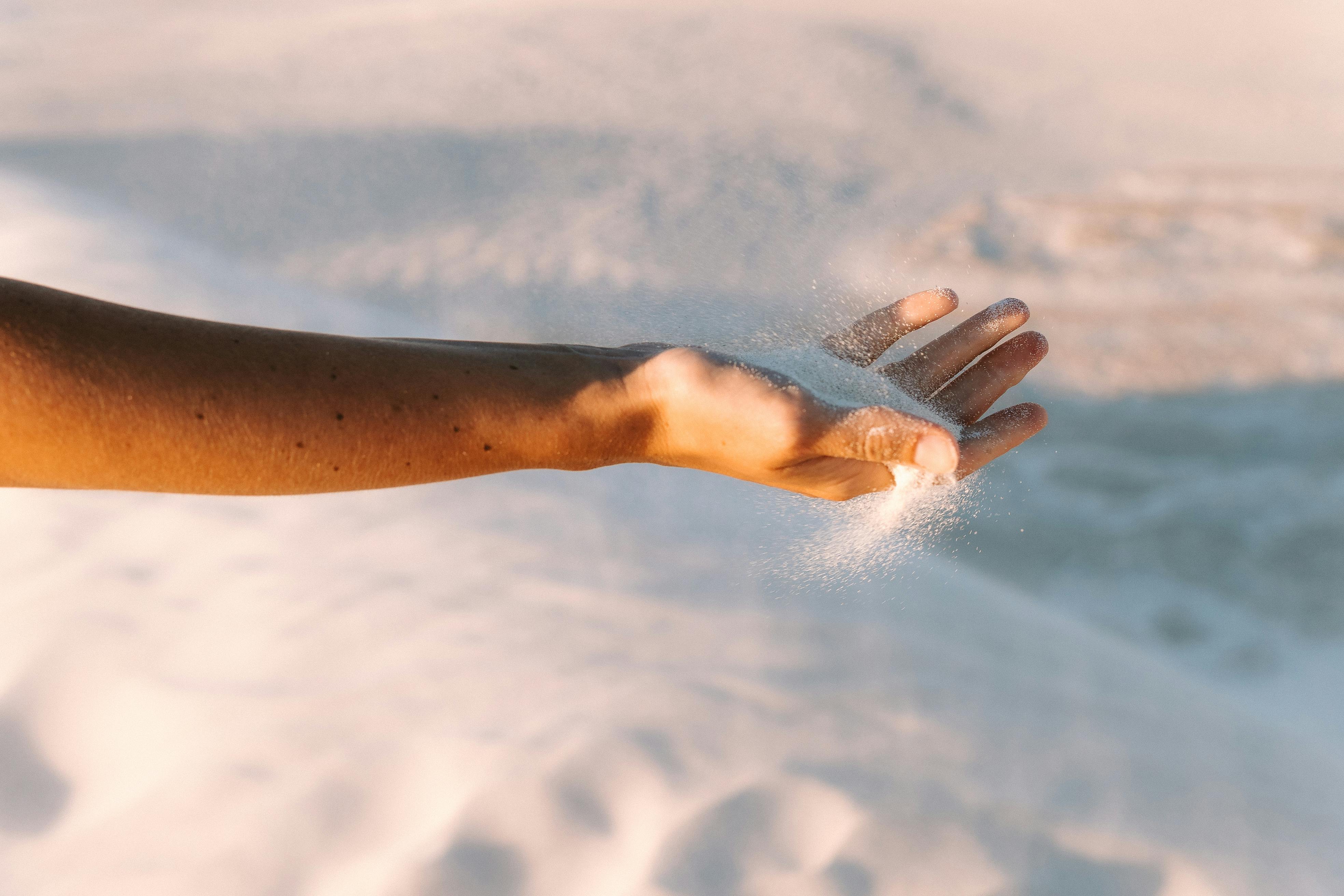 Person Holding Sand · Free Stock Photo