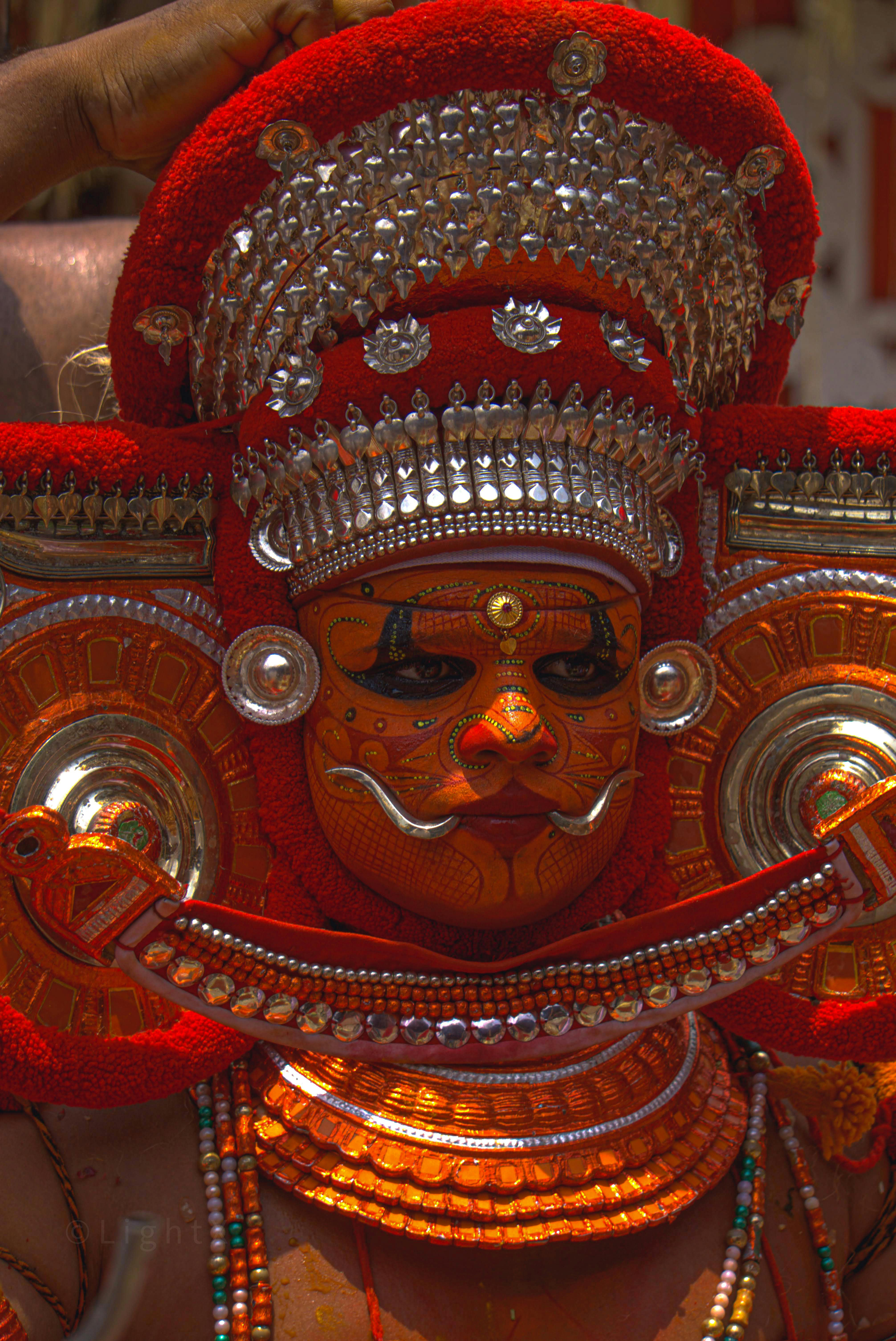 Dancer in a Traditional Hindu Deity Mask · Free Stock Photo