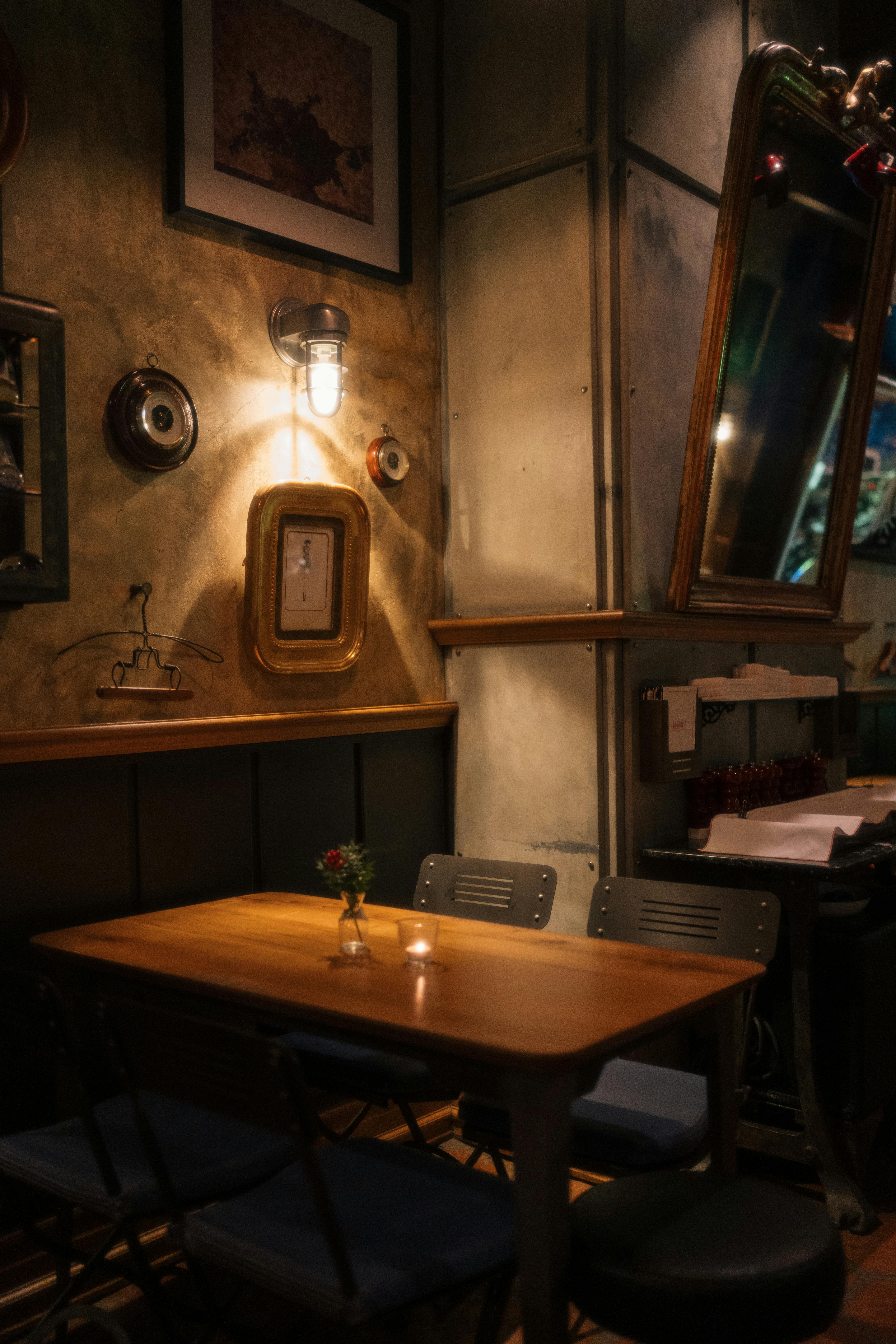 Cafe Interior at Night · Free Stock Photo