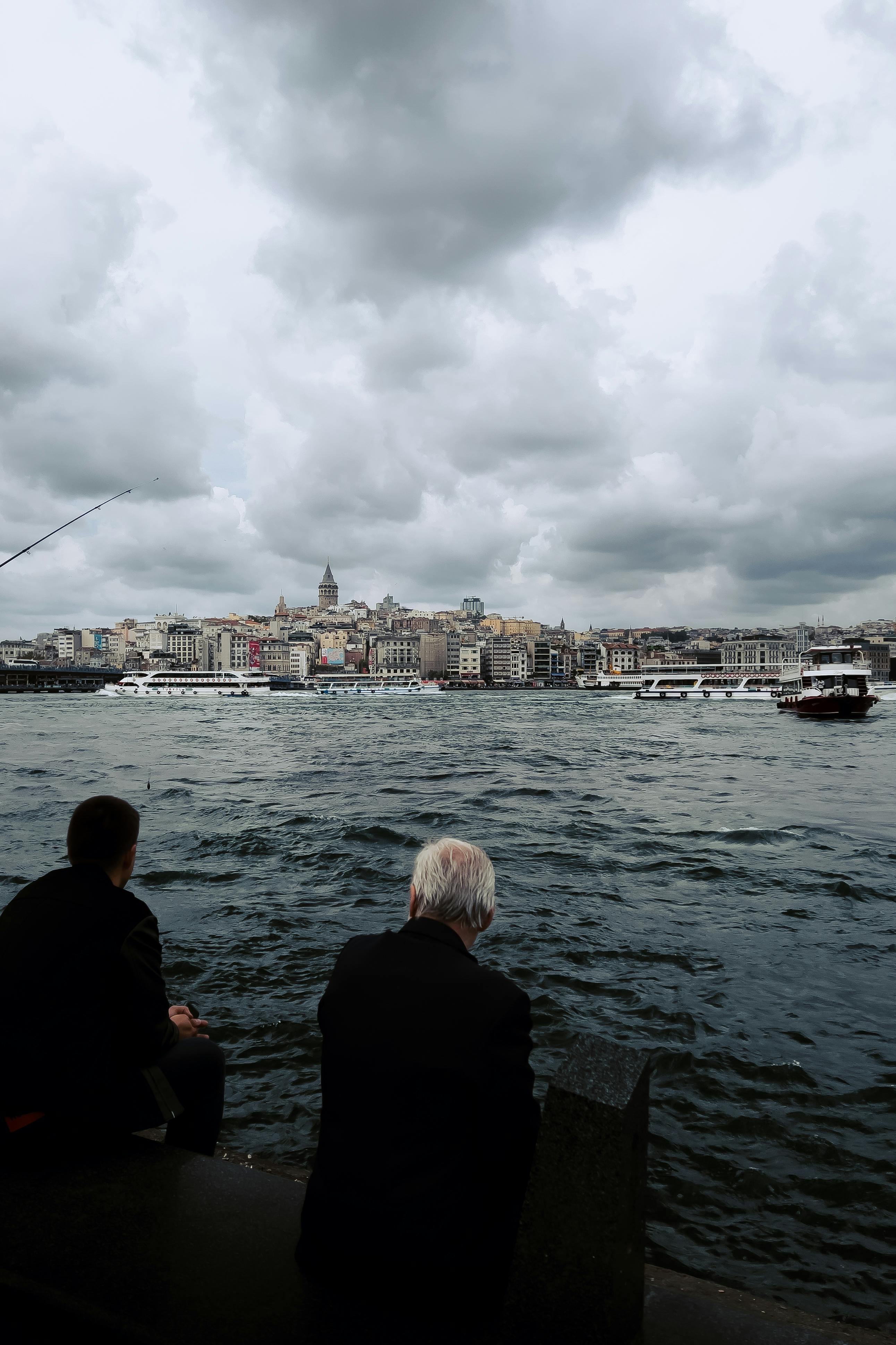 Men over Bosphorus in Istanbul · Free Stock Photo