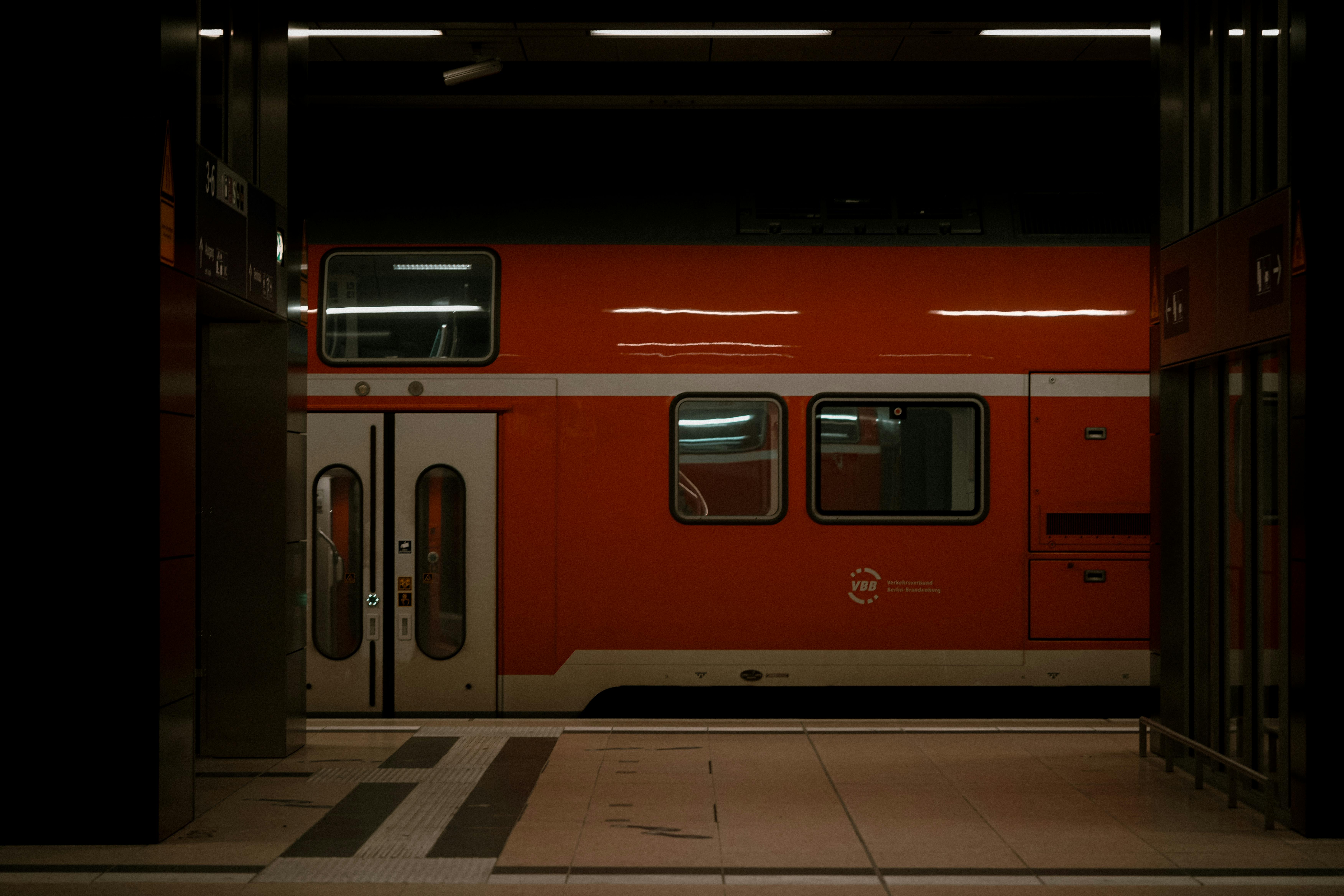 Red Subway Train in Berlin in Germany · Free Stock Photo
