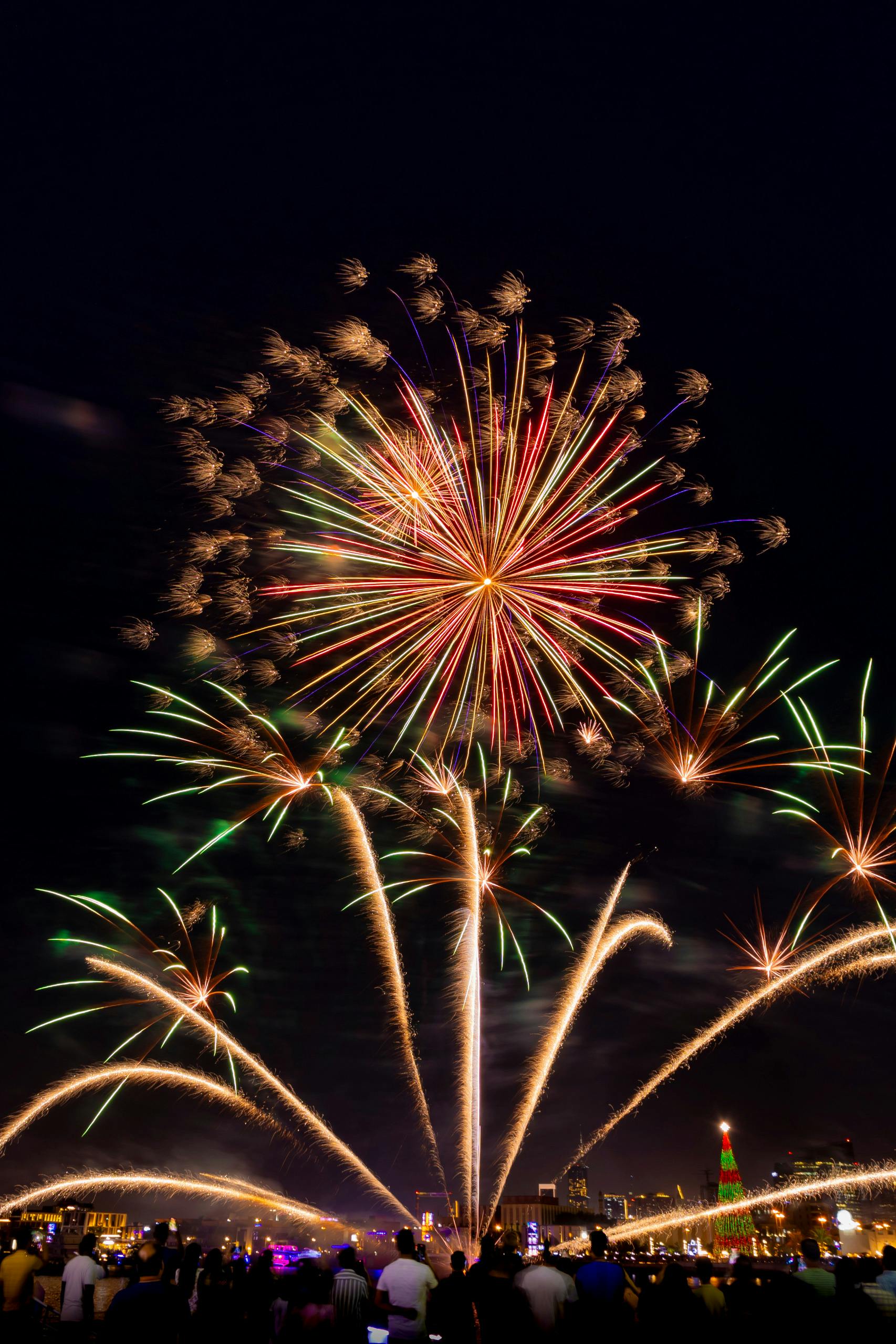 Fireworks Display at Night · Free Stock Photo